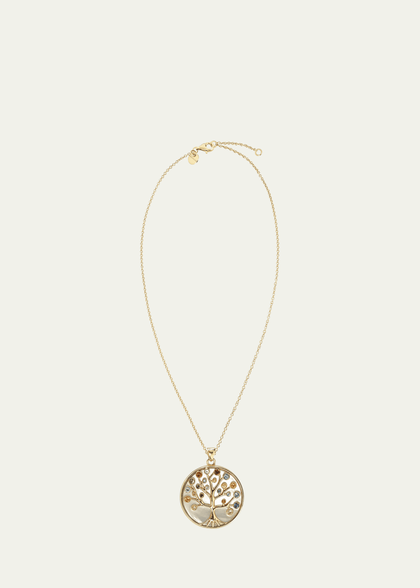 Procaccia Jewelry 18K Yellow Gold Tree of Life Medallion Necklace ...