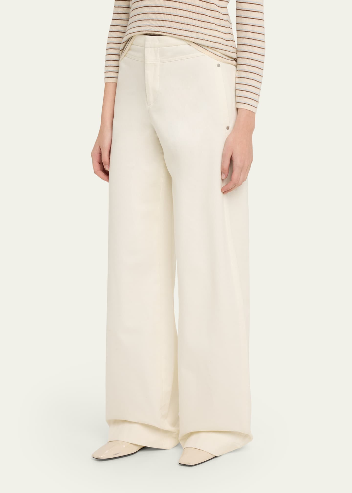 Vince Double-Waistband Wide-Leg Utility Pants - Bergdorf Goodman