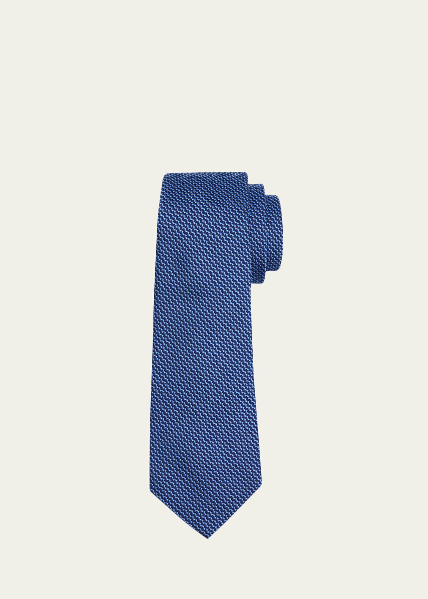 Giorgio Armani Men's Micro-Stripe Silk Jacquard Tie - Bergdorf Goodman