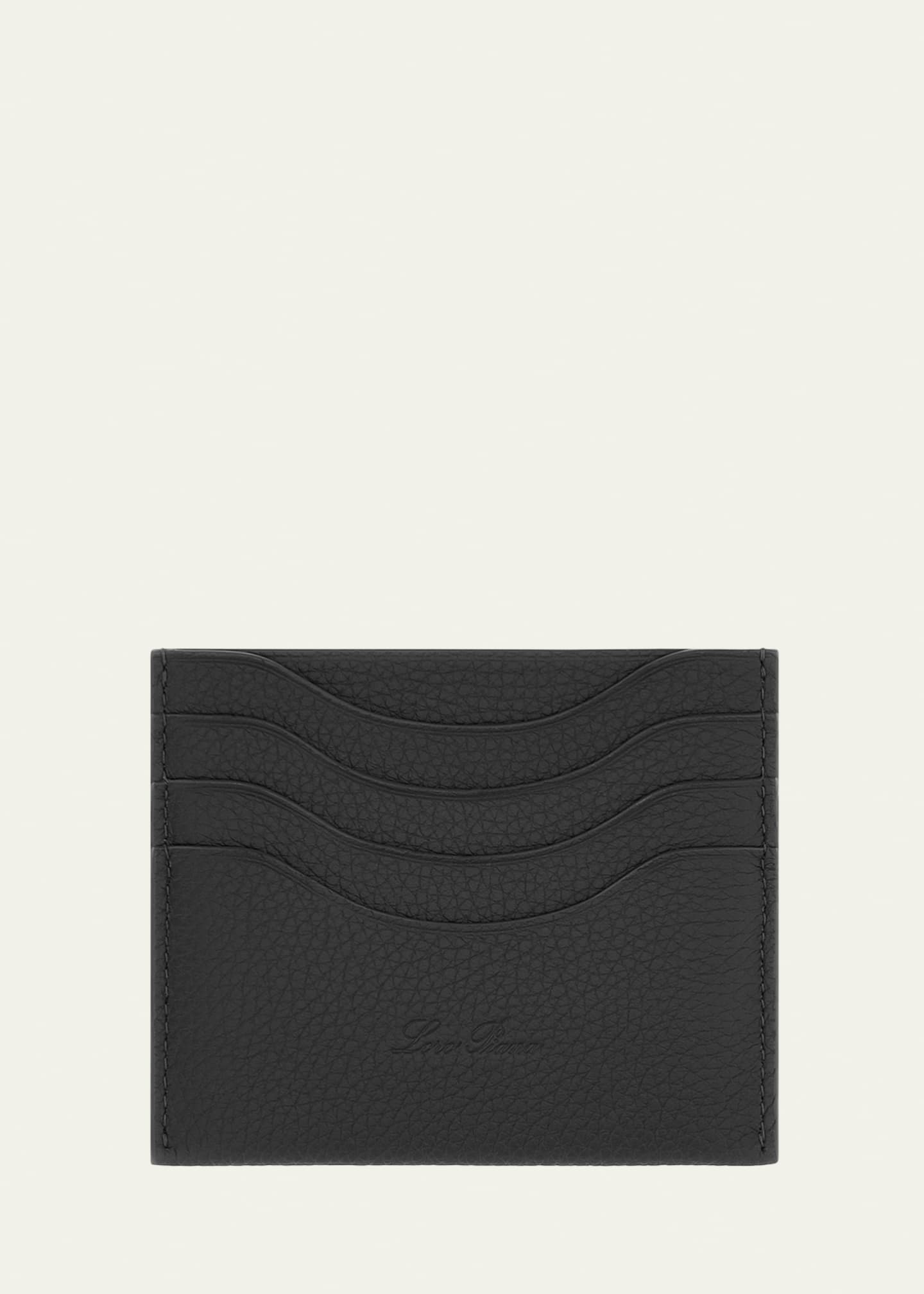 Loro Piana Men's Extra Grained Leather Card Holder - Bergdorf Goodman