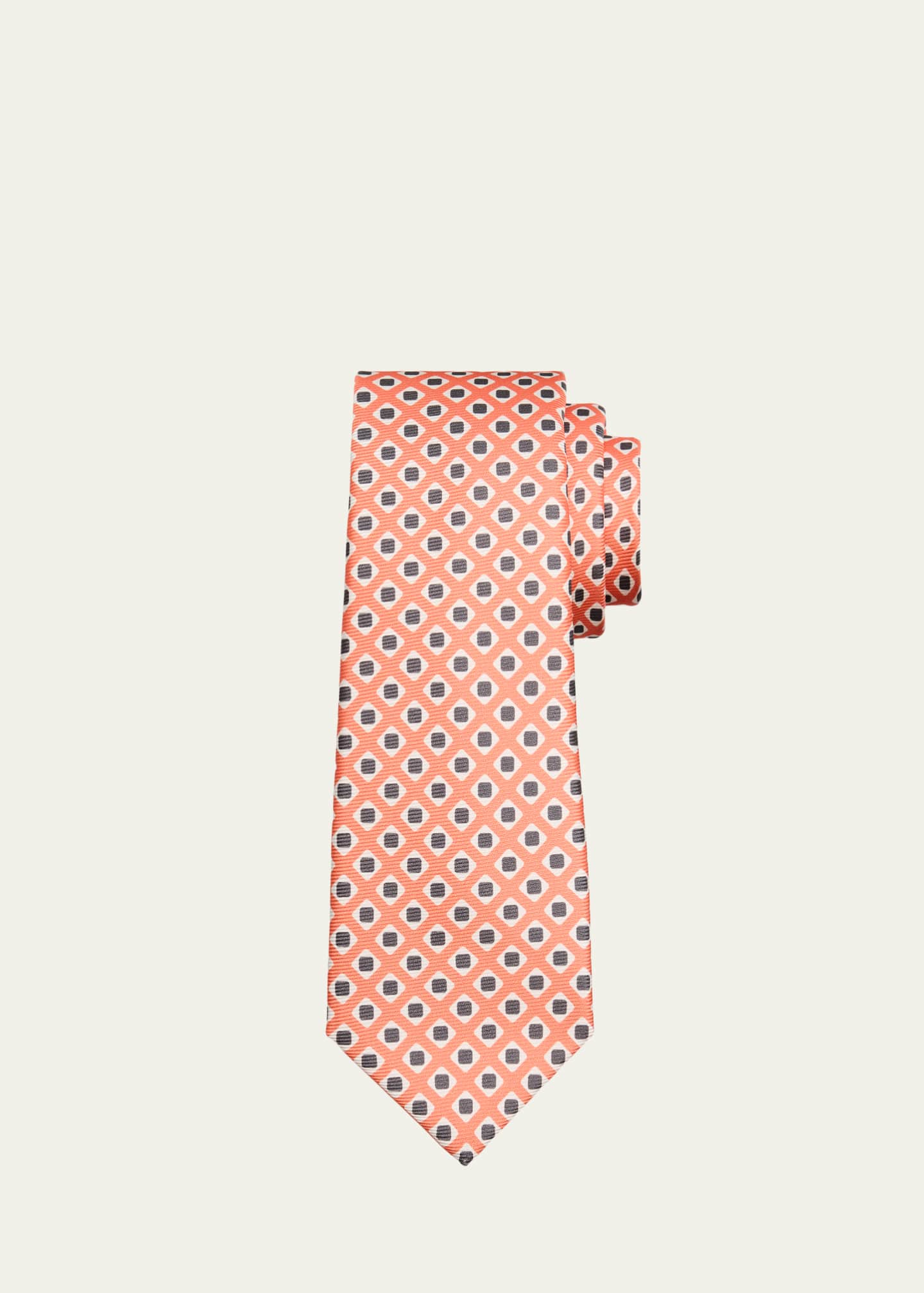 Kiton Men's Geometric Abstract Silk 7-Fold Tie - Bergdorf Goodman