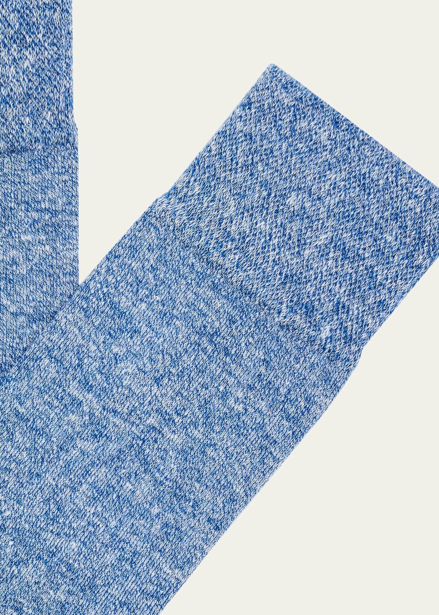 Marcoliani Men's Linen Blend Crew Socks - Bergdorf Goodman