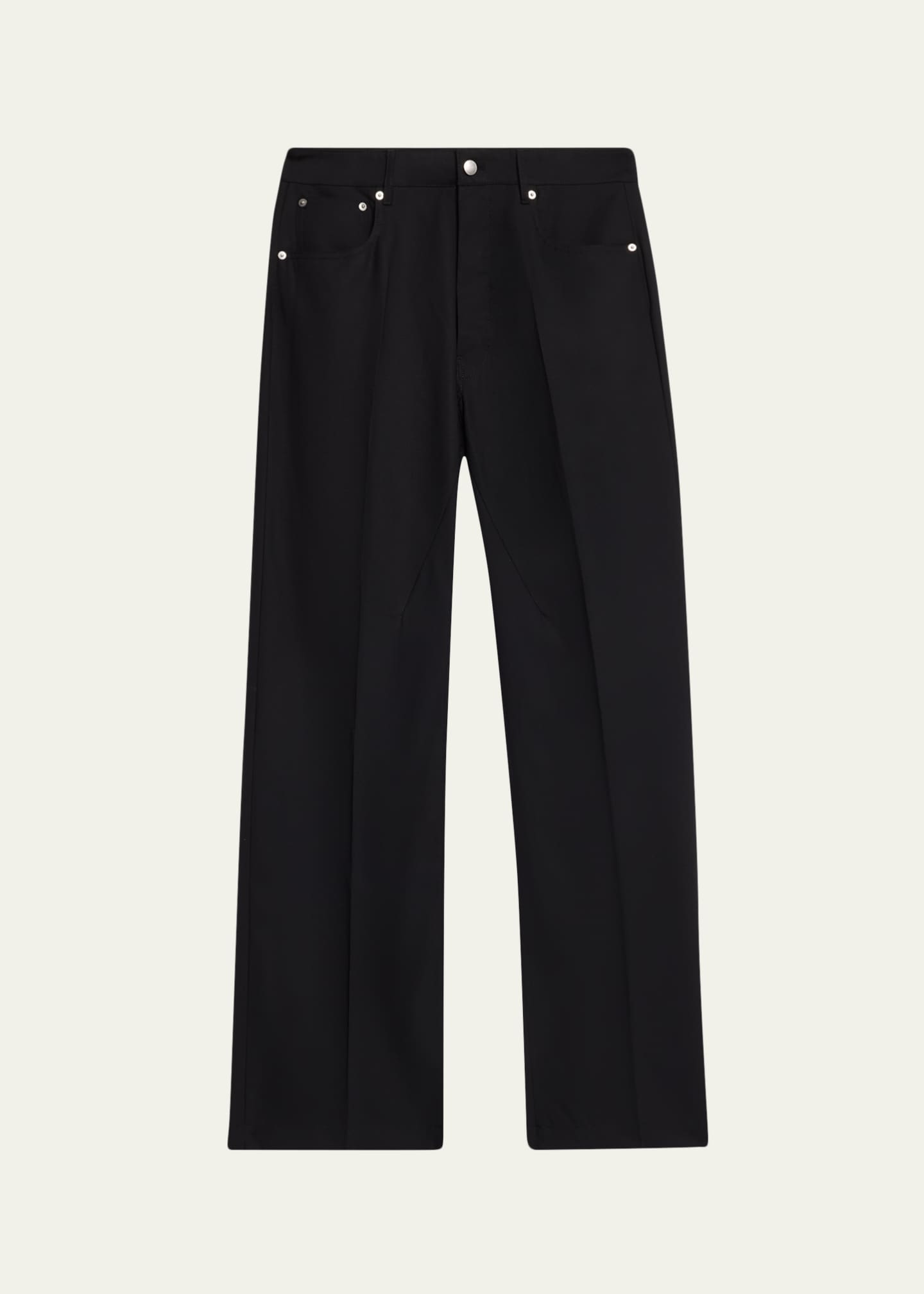 Rick Owens Men's Geth Paper Wool Wide-Leg Jeans - Bergdorf Goodman