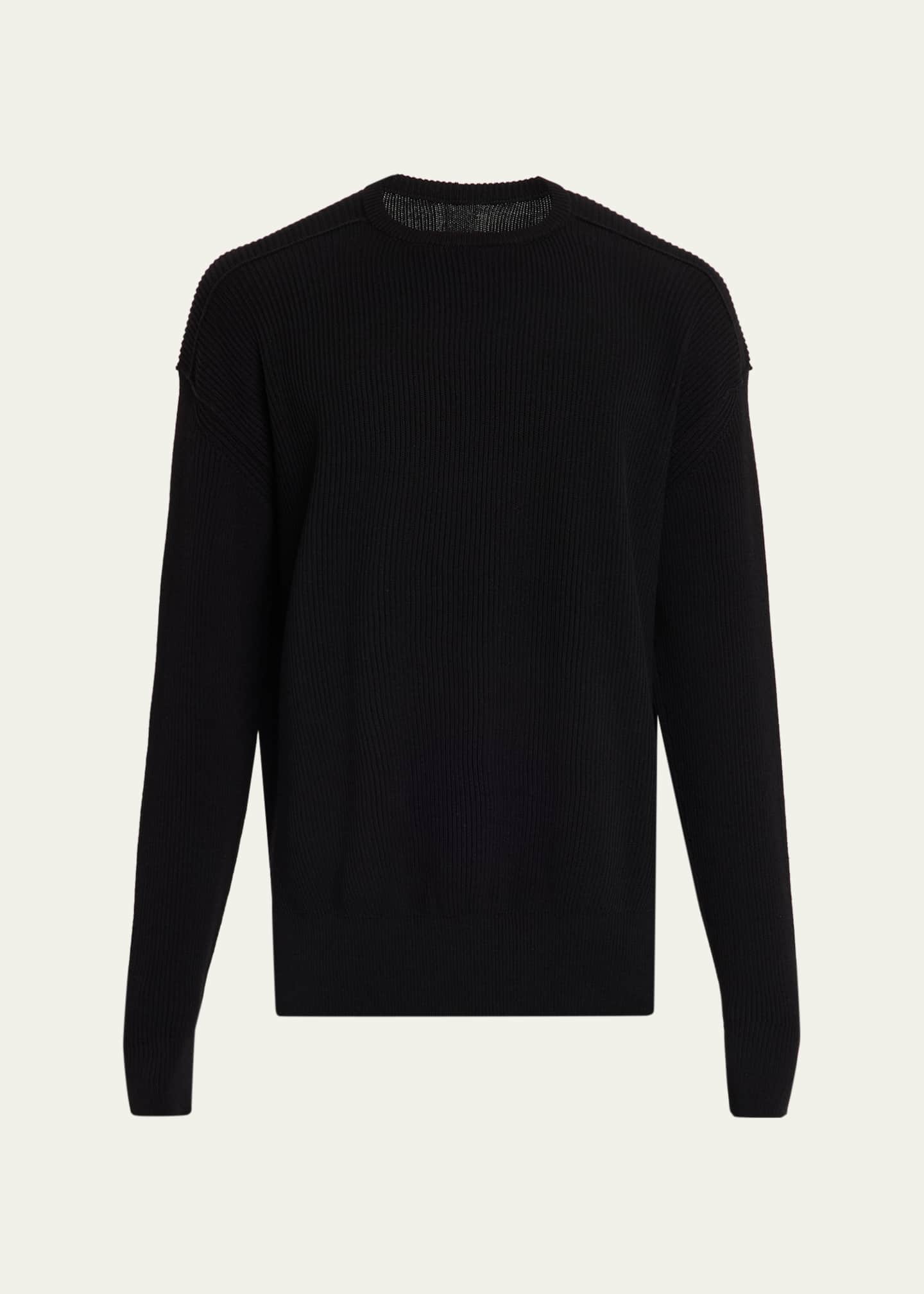 Rick Owens Men's Fisherman Knit Wool Sweater - Bergdorf Goodman