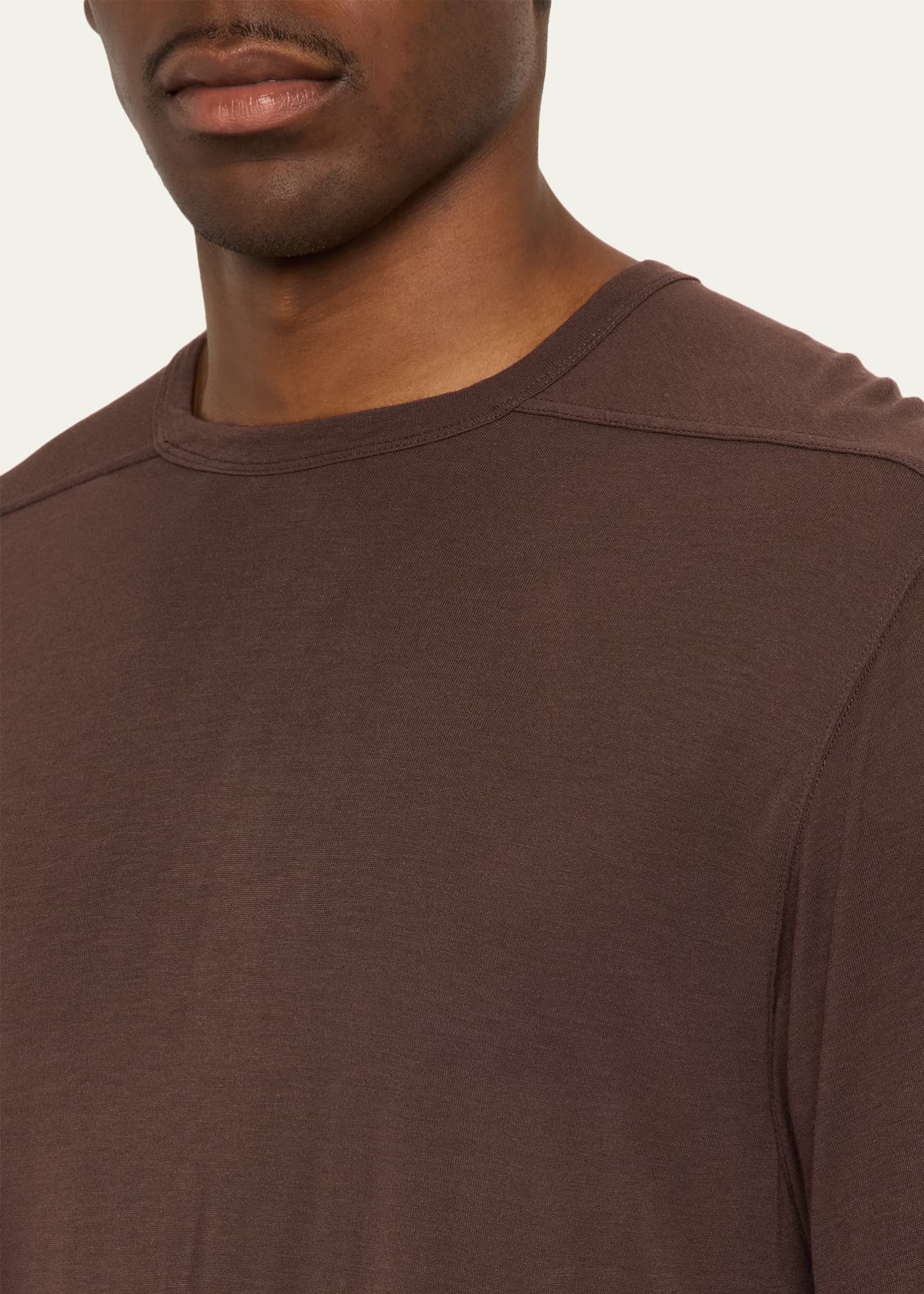 Rick Owens Men's Viscose & Silk Crewneck T-Shirt - Bergdorf Goodman