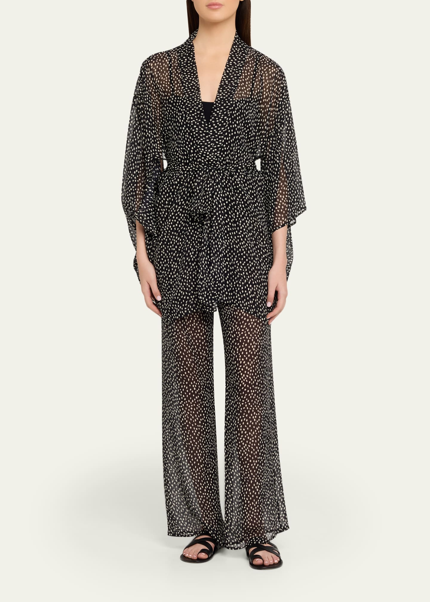 Nili Lotan Kima Silk Kimono - Bergdorf Goodman