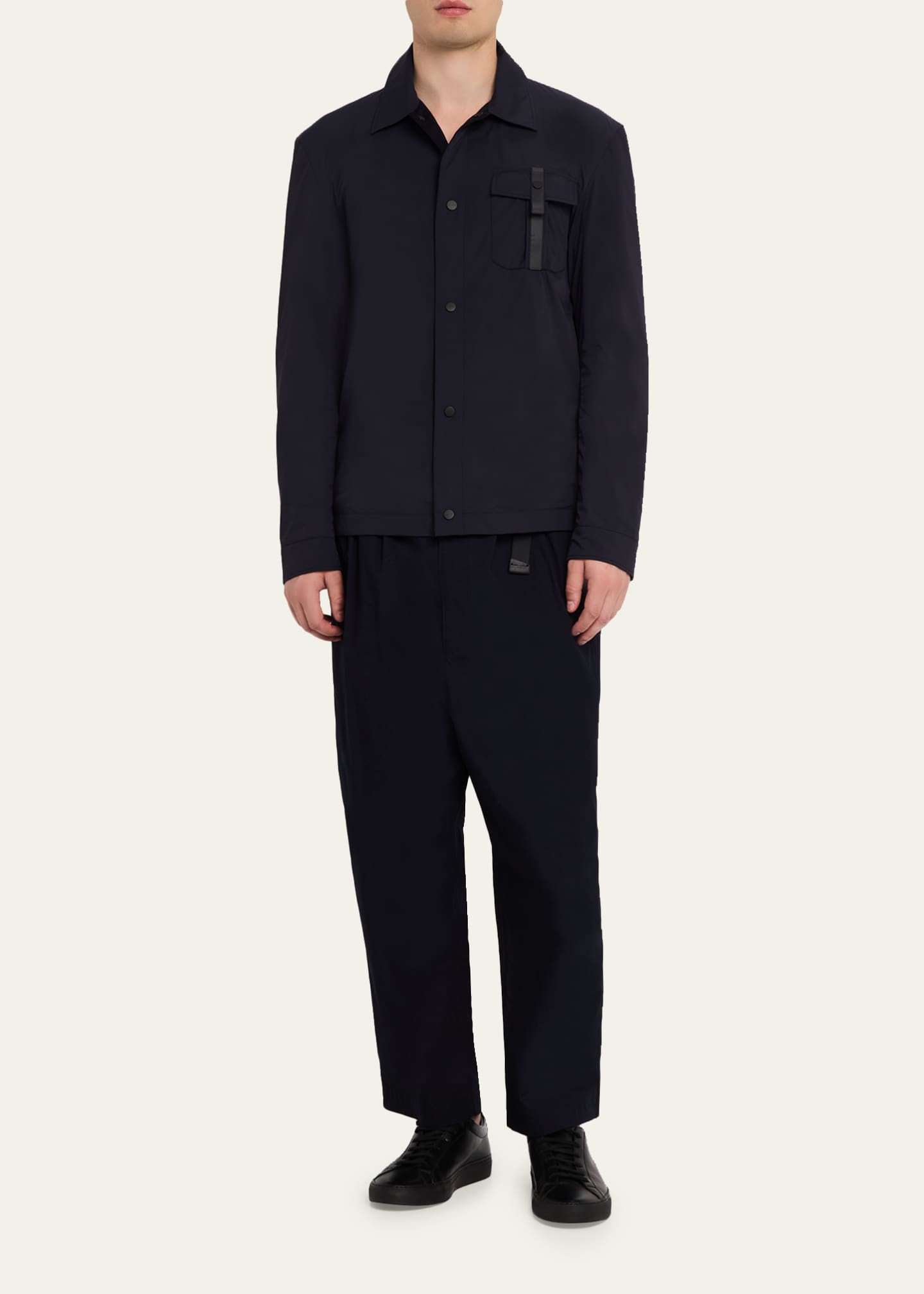 Sease Men's Jib Set Stretch Nylon Overshirt - Bergdorf Goodman