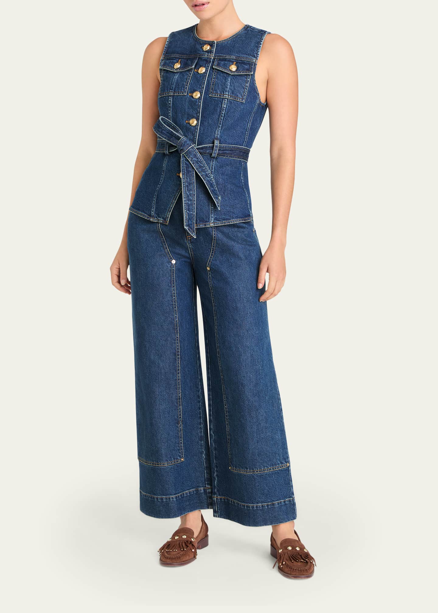 Cinq a Sept Ryker Wide-Leg Jeans - Bergdorf Goodman