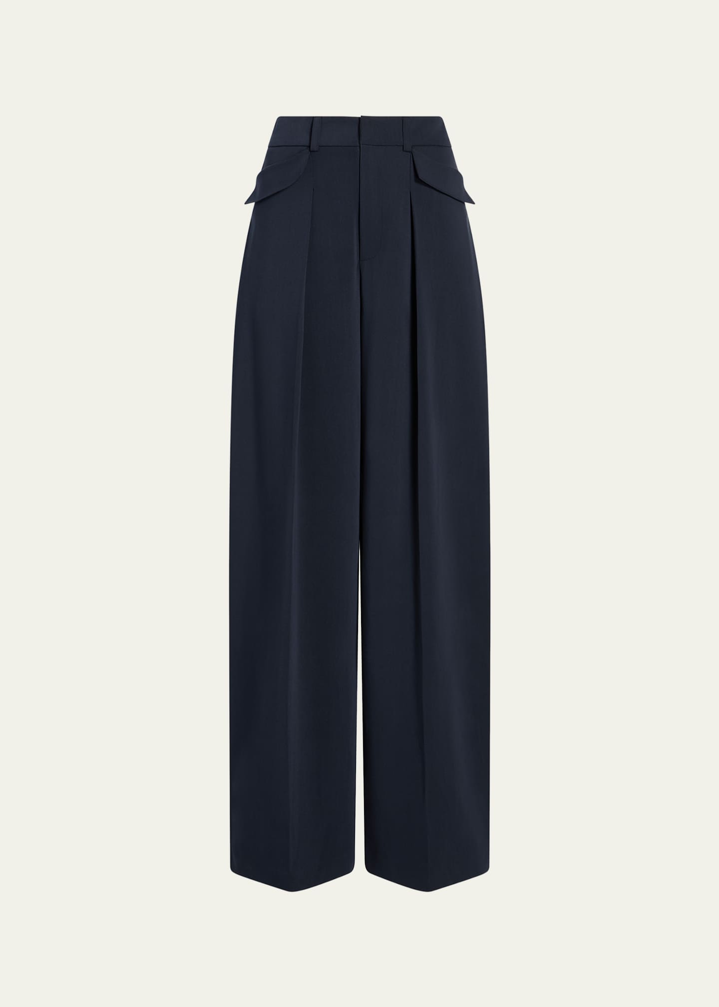 Cinq a Sept Leora Pleated Wide-Leg Trousers - Bergdorf Goodman