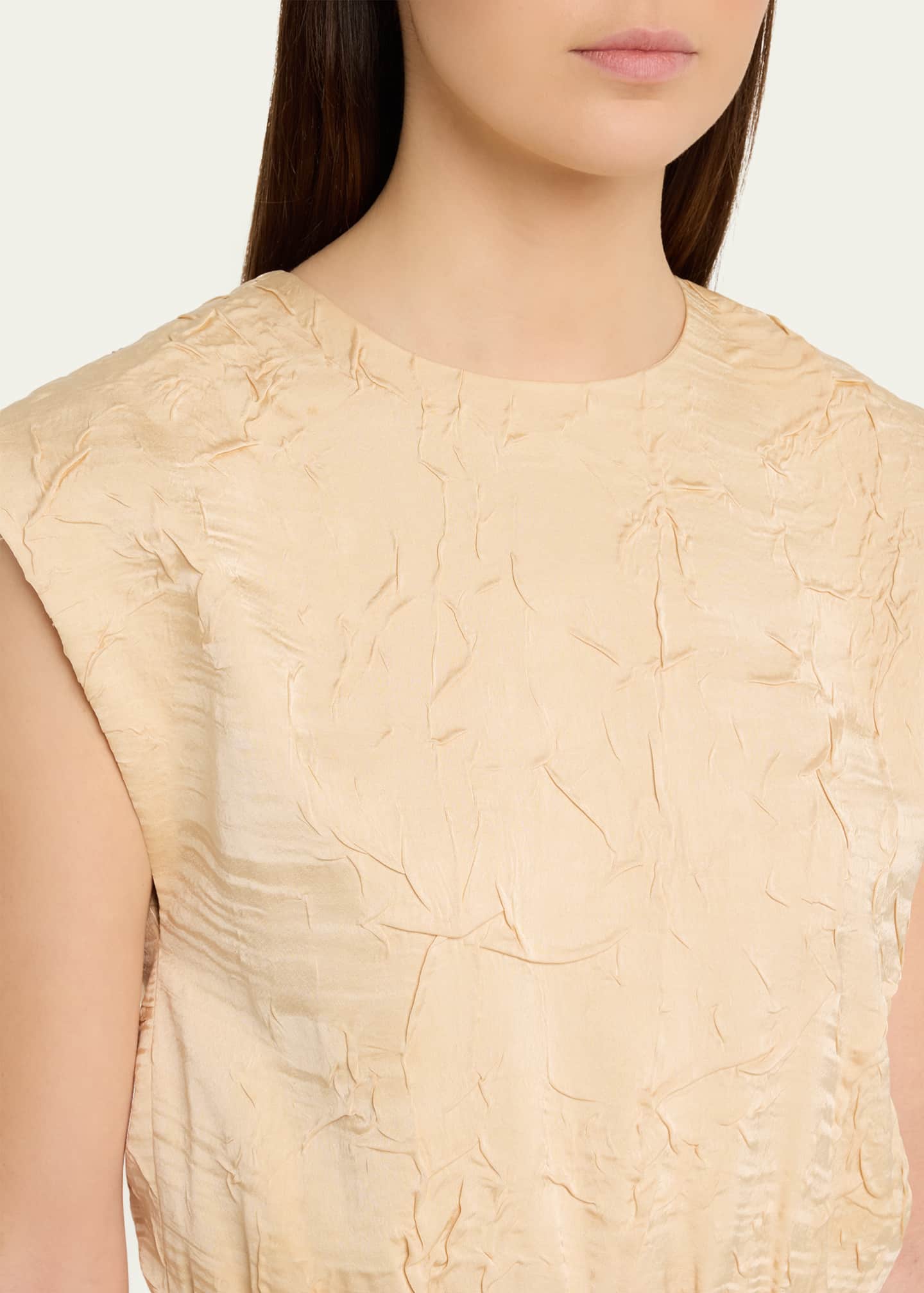 Ulla Johnson Gisella Satin Crop Top - Bergdorf Goodman