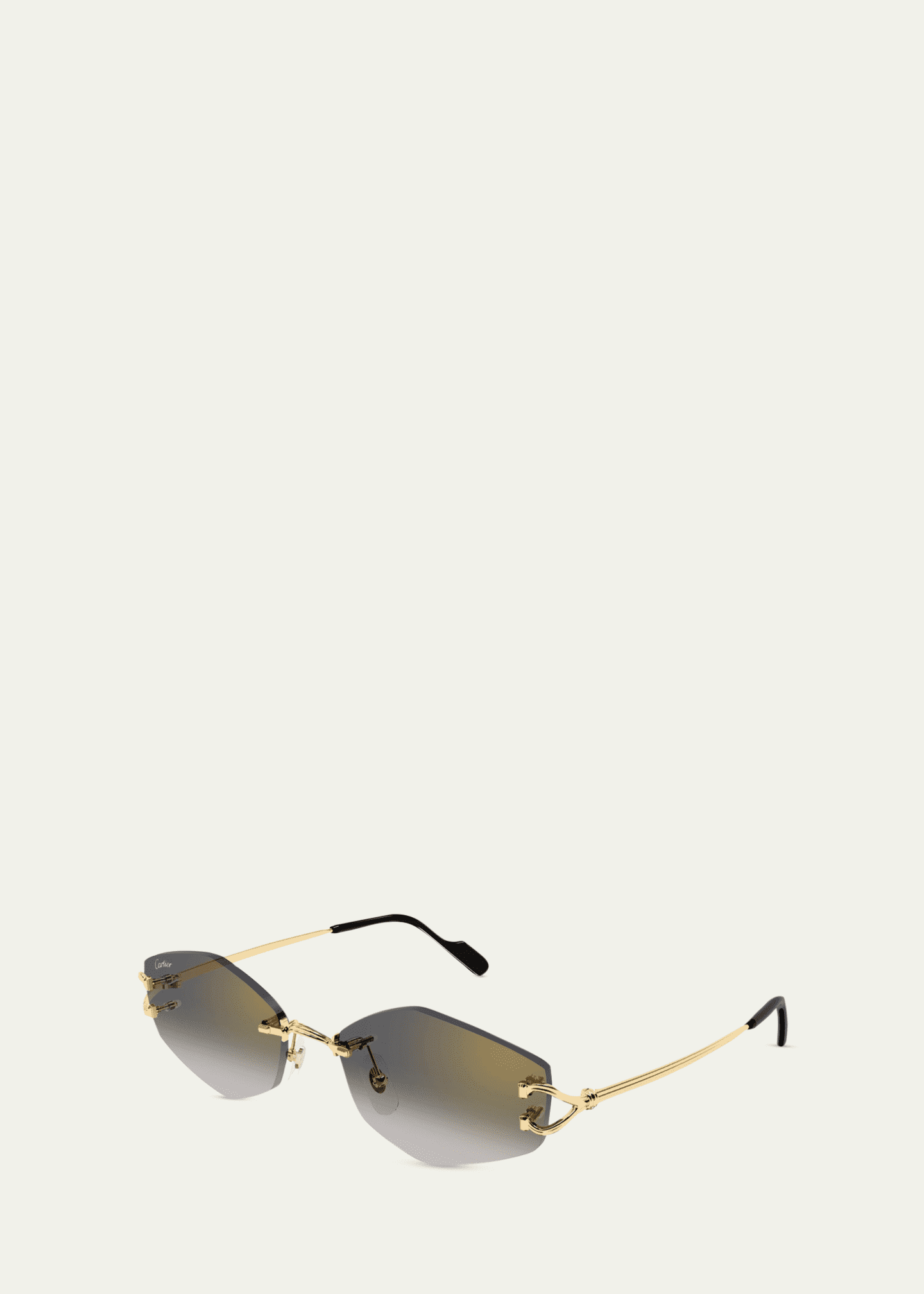 Cartier Decor Classic C de Cartier 56mm Rimless Geometric Metal ...