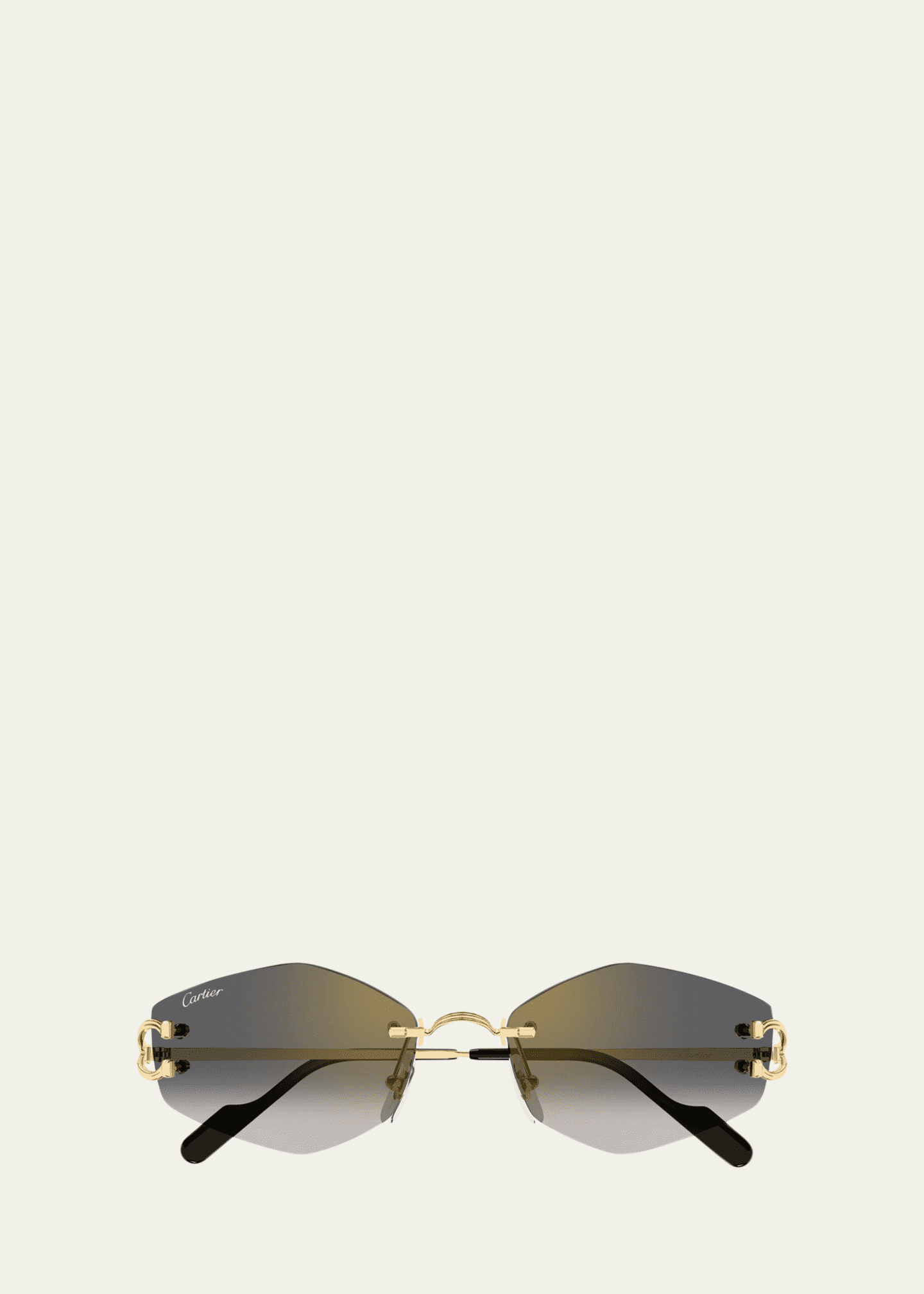 Cartier Decor Classic C de Cartier 56mm Rimless Geometric Metal ...