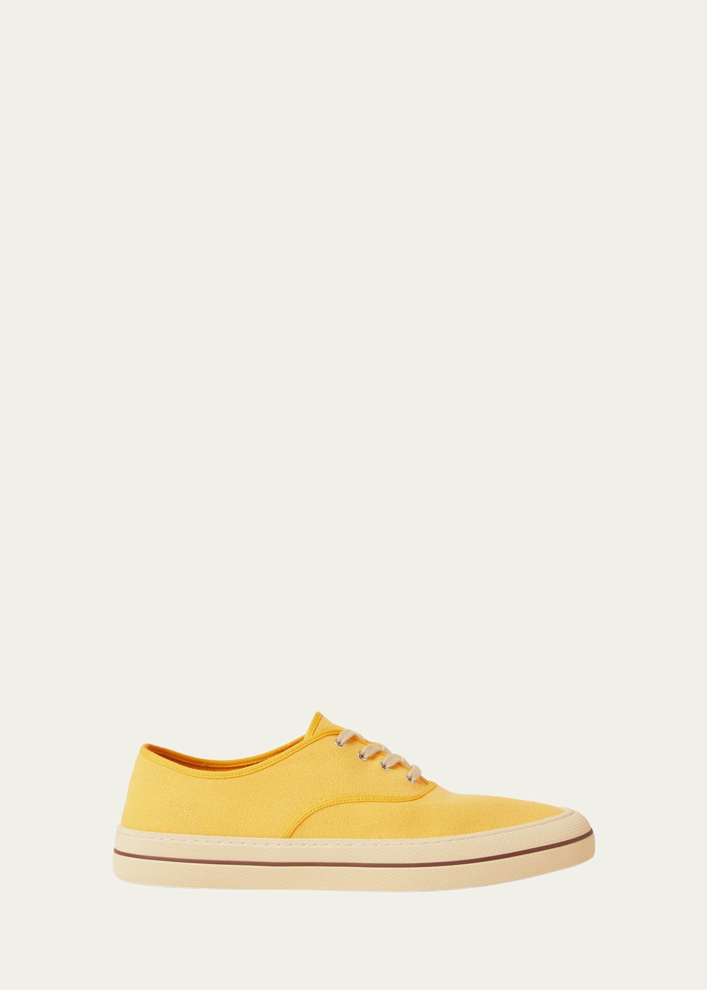 Loro Piana Men's Nantucket Walk Canvas Low-Top Sneakers - Bergdorf Goodman