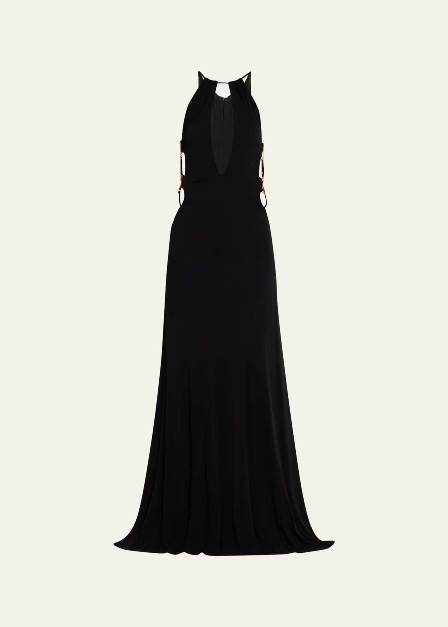 Ramy Brook Charlotte Beaded Cutout Column Gown - Bergdorf Goodman