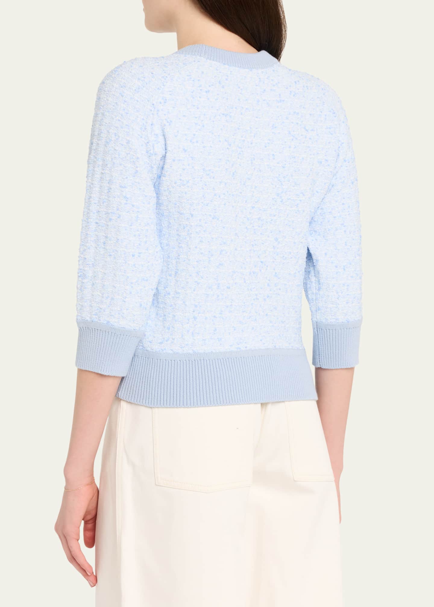 3.1 Phillip Lim Crewneck Three-Quarter Sleeve Sweater - Bergdorf Goodman