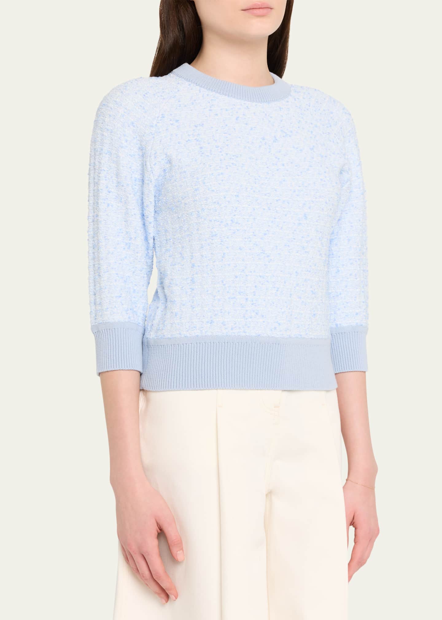 3.1 Phillip Lim Crewneck Three-Quarter Sleeve Sweater - Bergdorf Goodman
