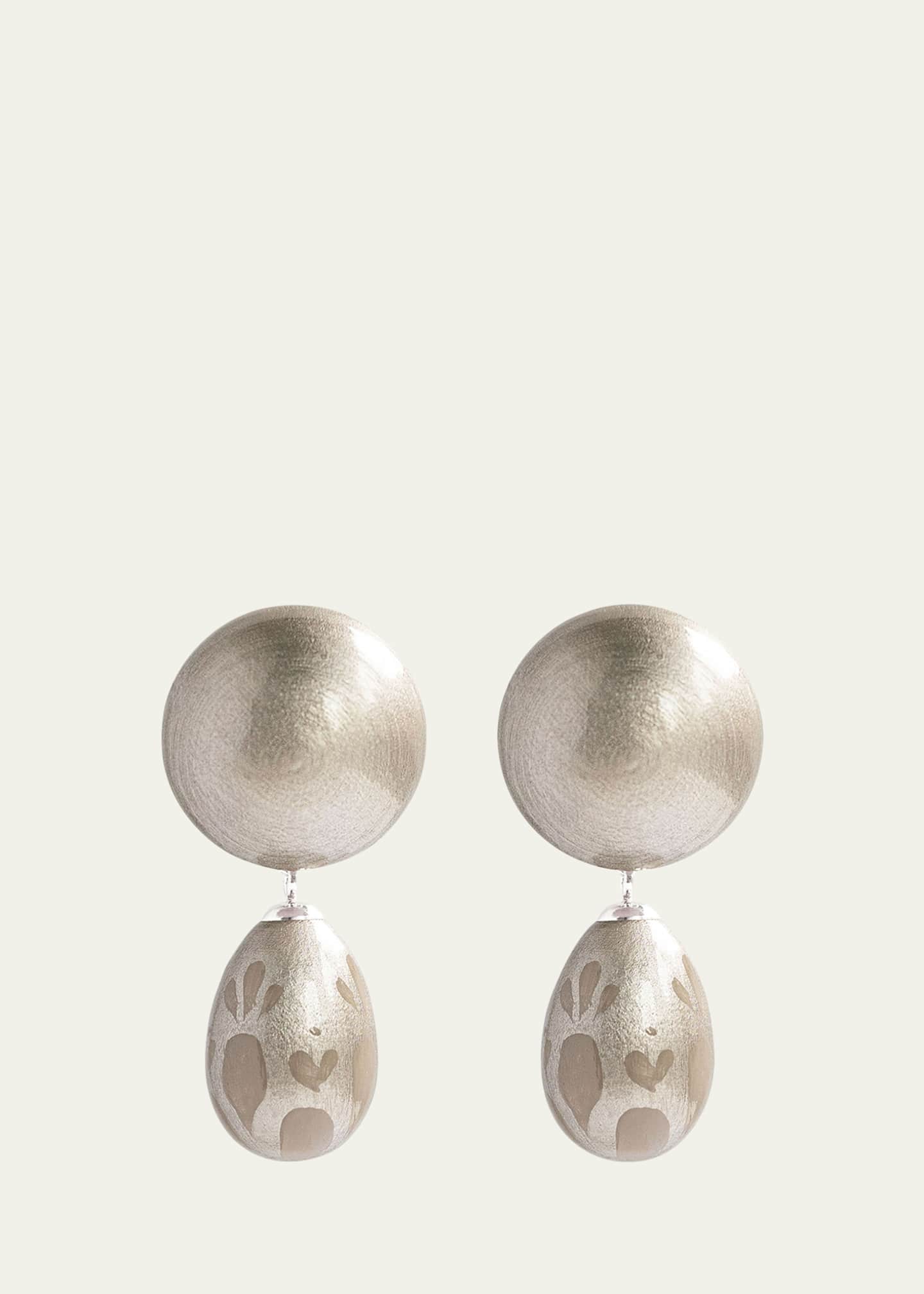 Saule Label Calista Earrings in Platinum Glow - Bergdorf Goodman