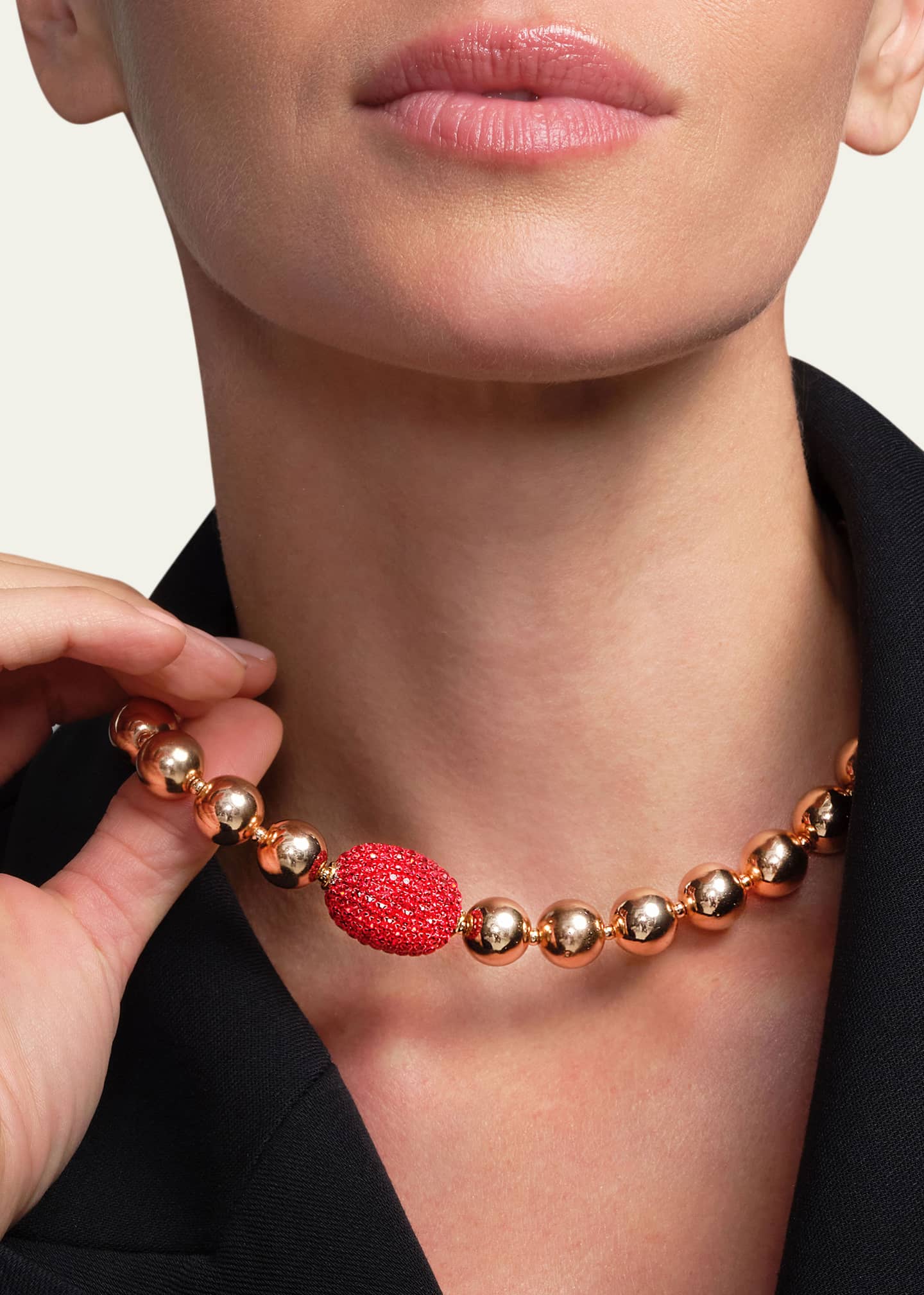 Saule Label Cassia Necklace in Crimson Bloom - Bergdorf Goodman