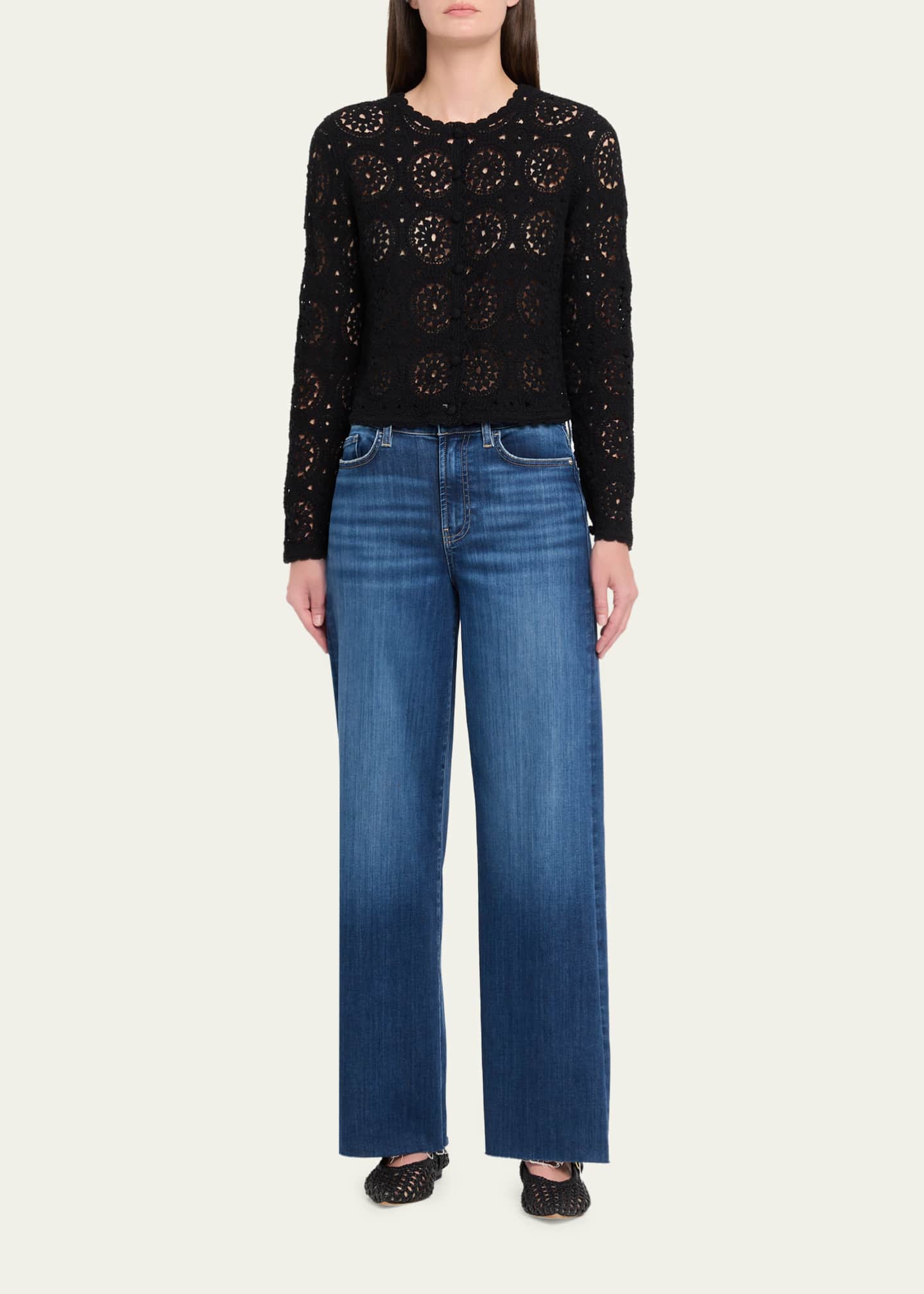 FRAME The Crochet Cardigan - Bergdorf Goodman