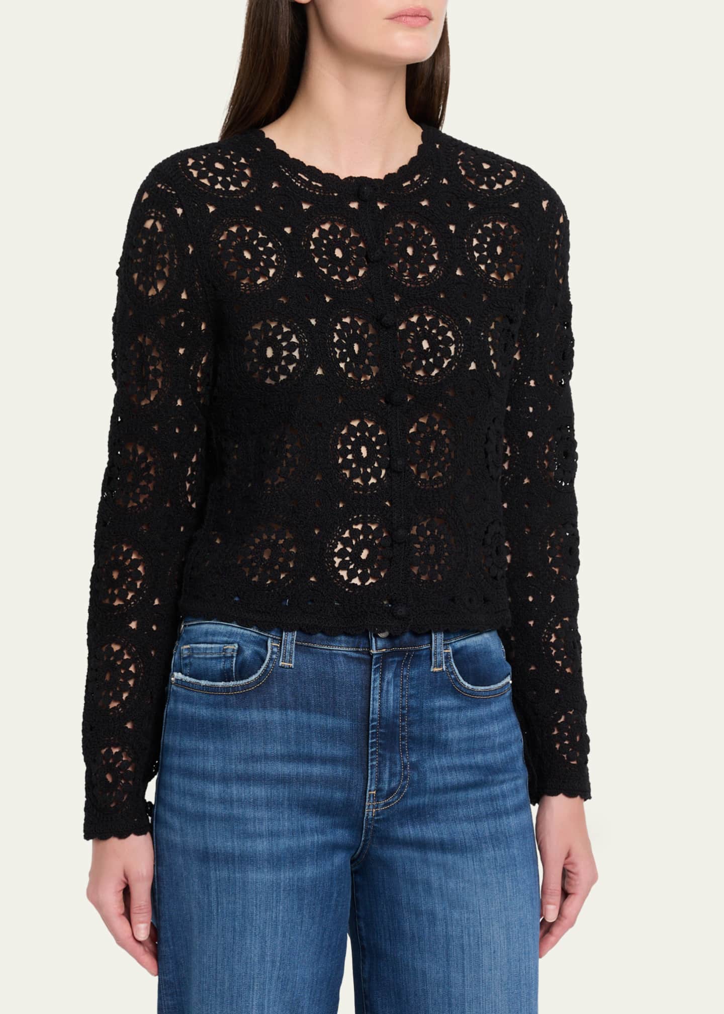 FRAME The Crochet Cardigan - Bergdorf Goodman