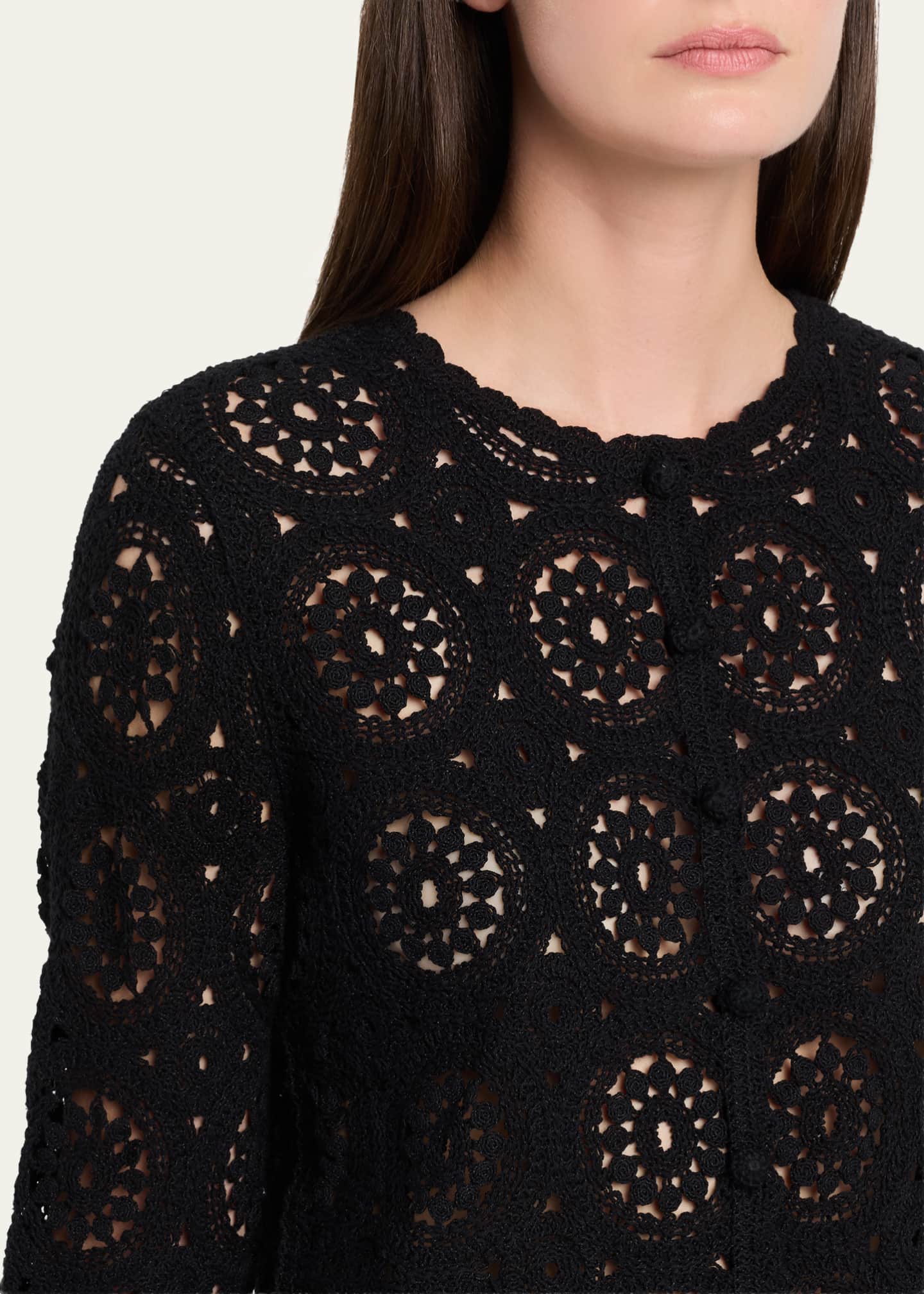 FRAME The Crochet Cardigan - Bergdorf Goodman