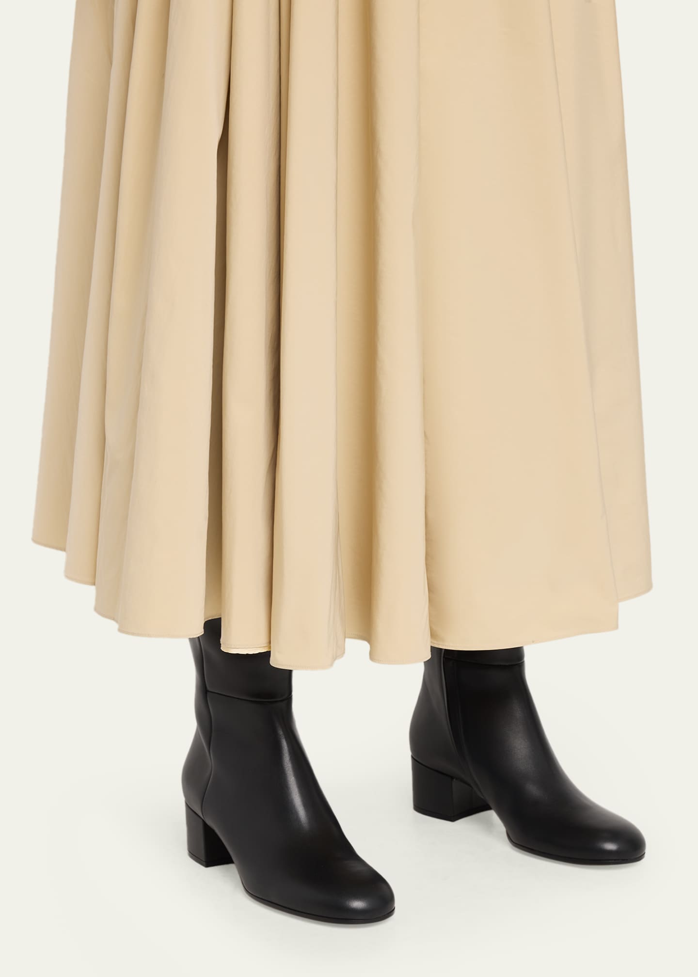 Gianvito Rossi 45mm Joelle Leather Knee-High Boots - Bergdorf Goodman