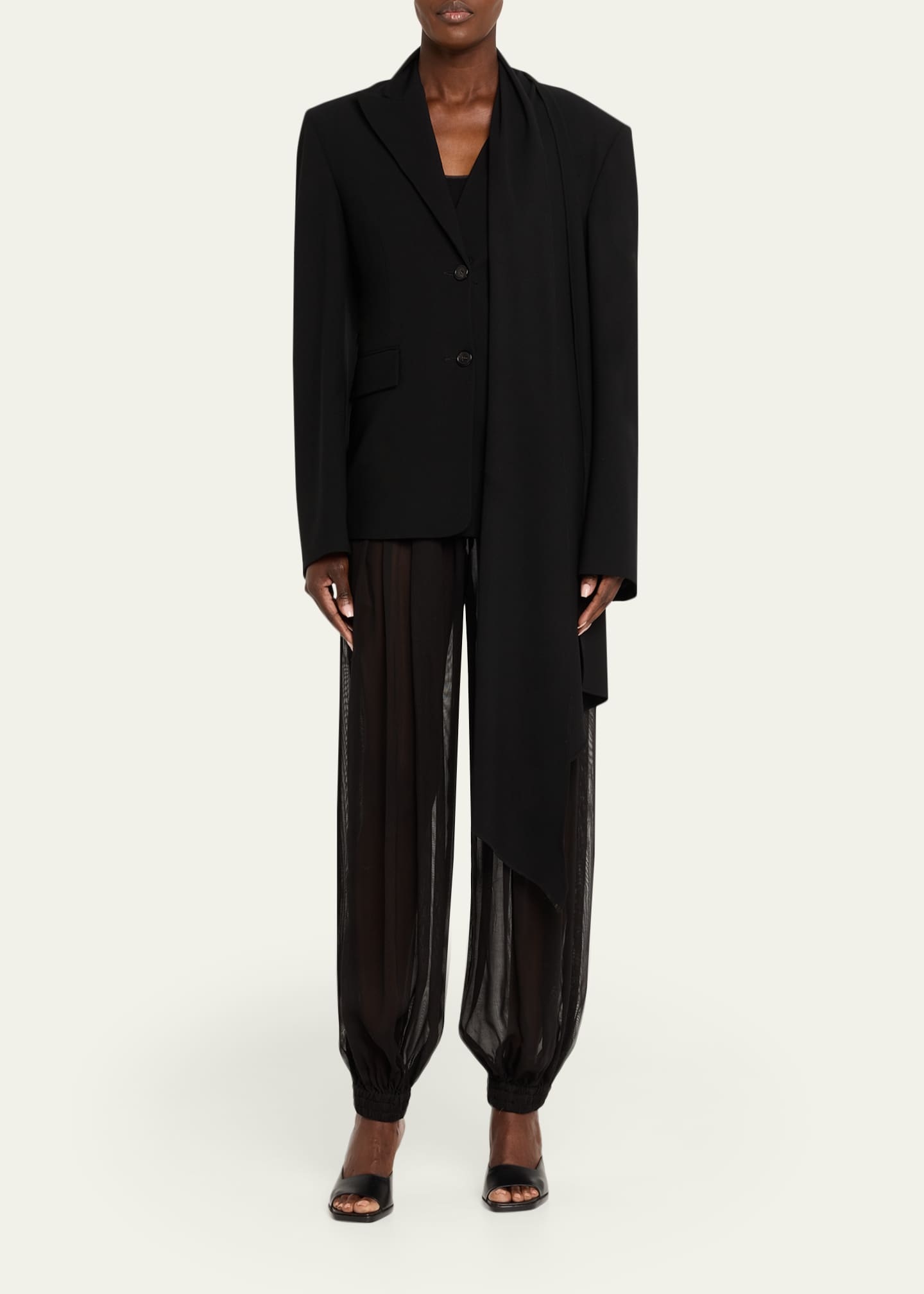 Michael Kors Collection Draped Single-Breasted Blazer - Bergdorf Goodman