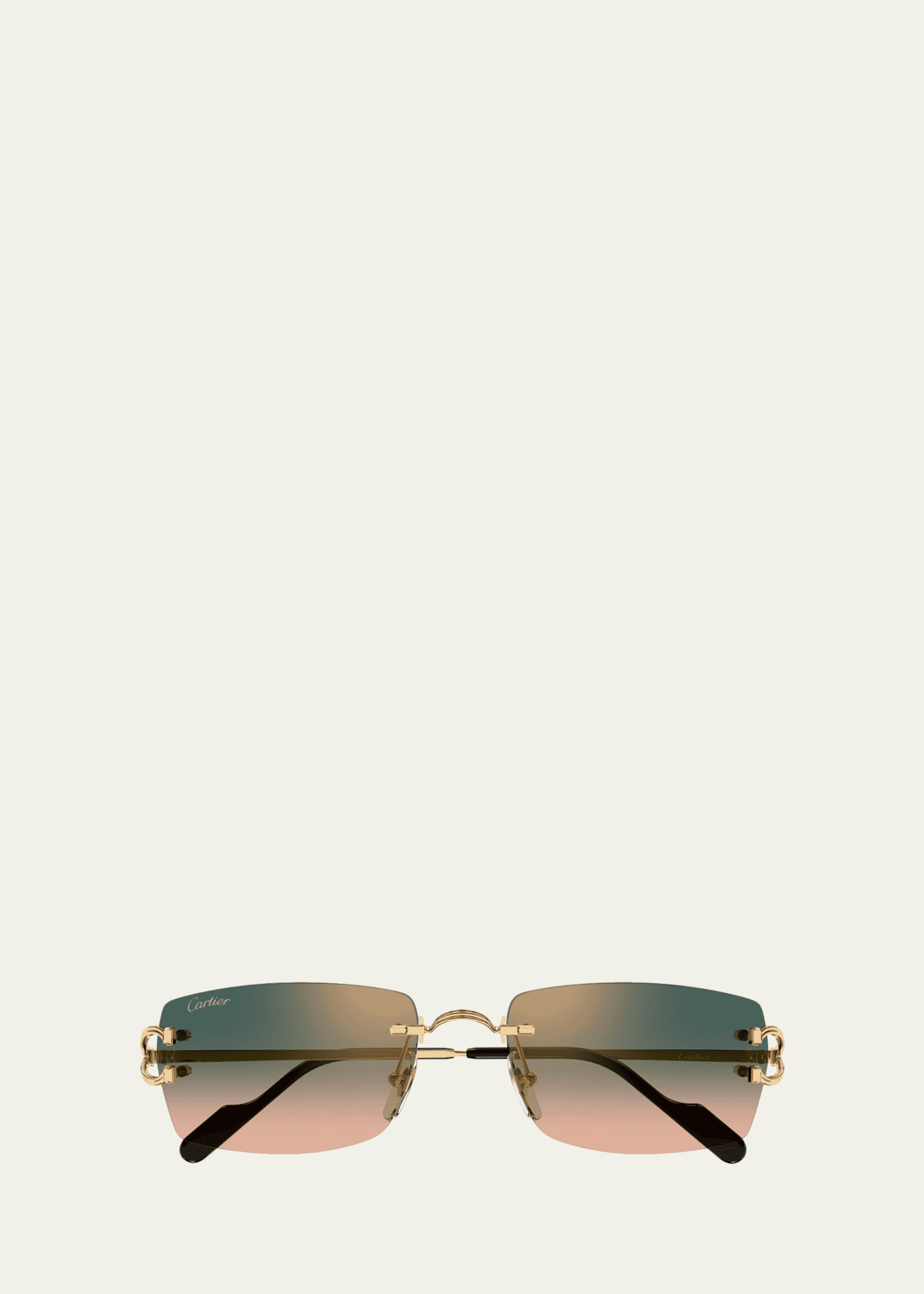 Cartier Men's C-Hinge Metal and Nylon Rectangle Sunglasses - Bergdorf ...
