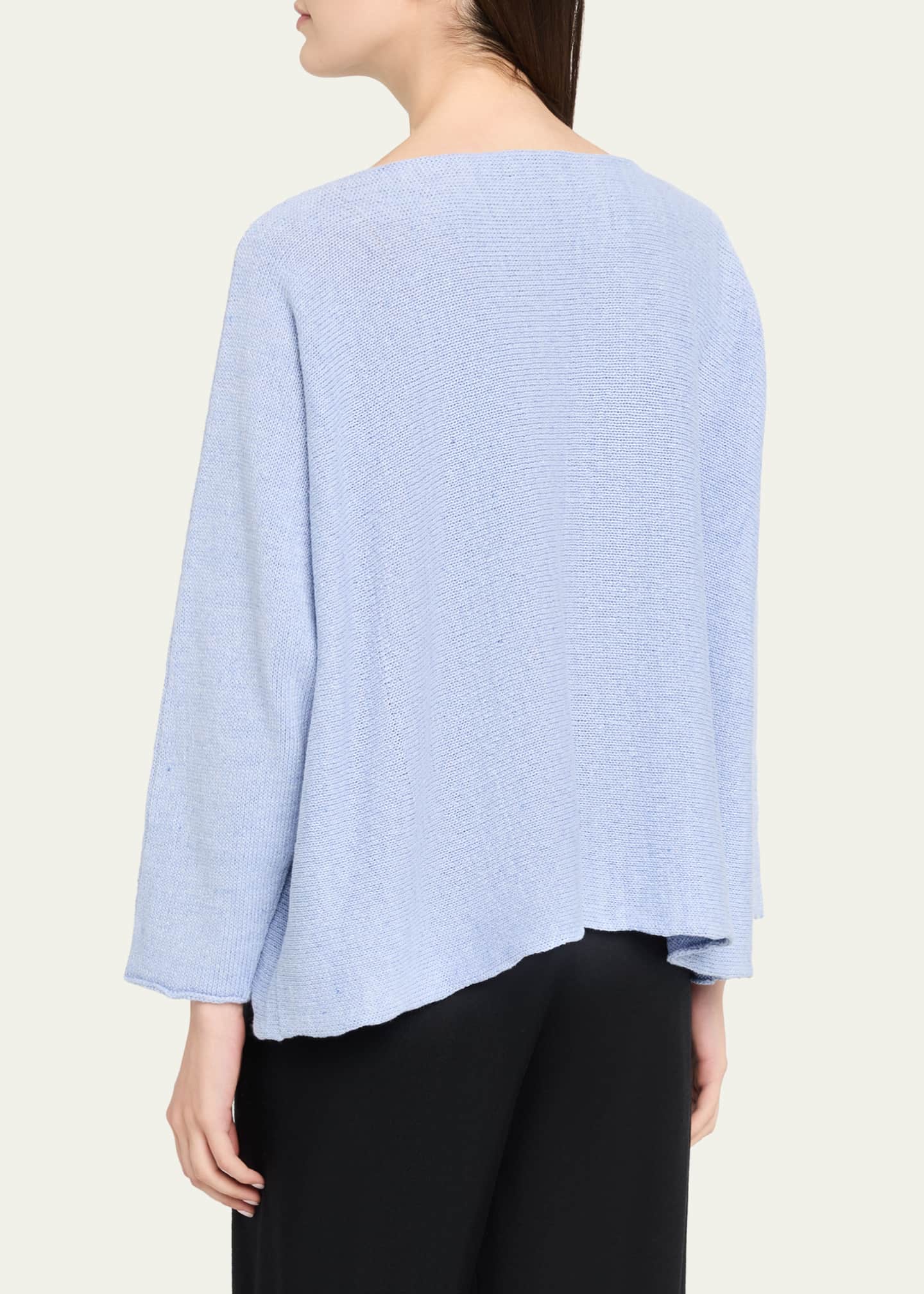 Eskandar Cotton-Linen Sideways Knitted Sweater - Mid Length - Bergdorf ...