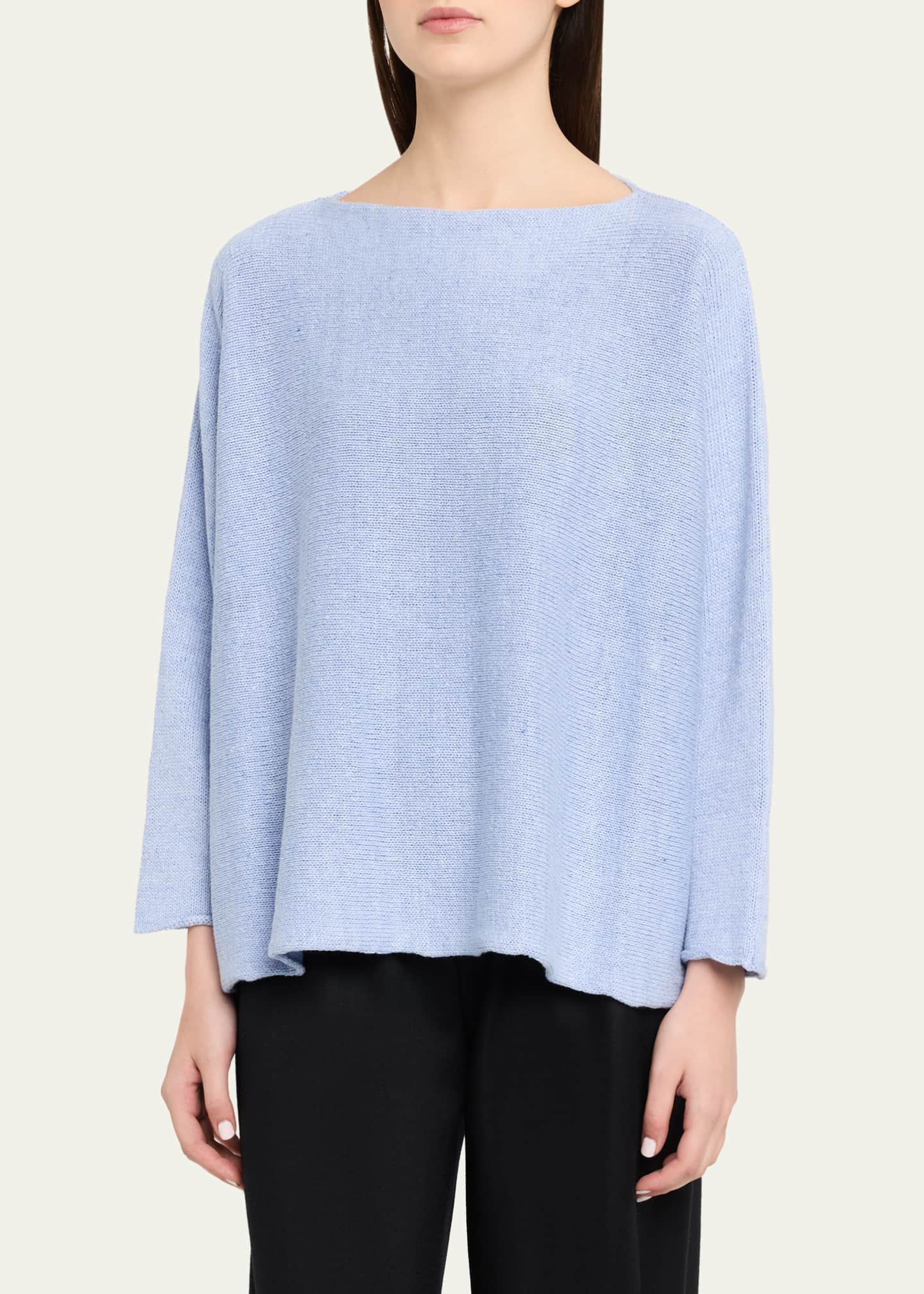 Eskandar Cotton-Linen Sideways Knitted Sweater - Mid Length - Bergdorf ...