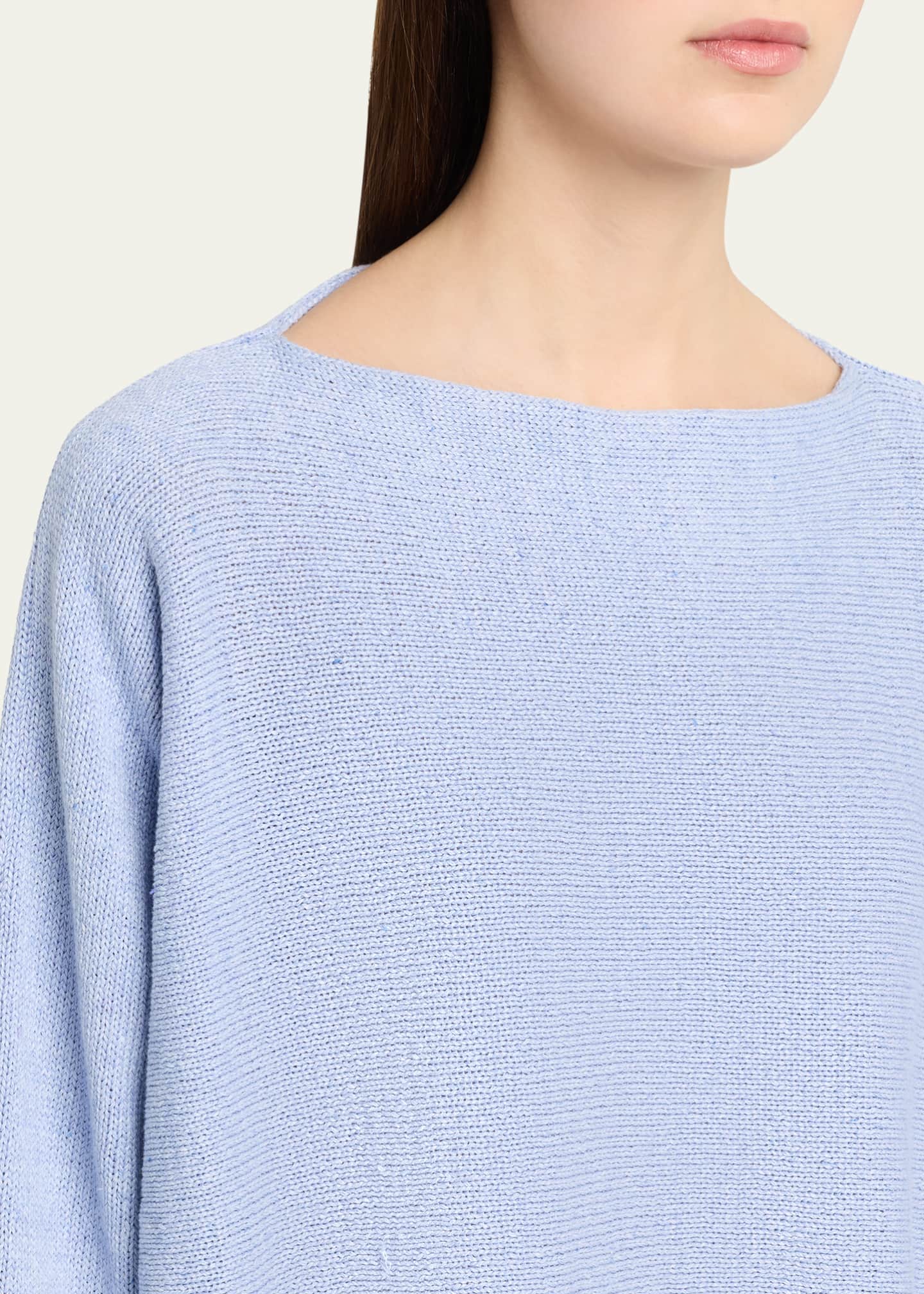 Eskandar Cotton-Linen Sideways Knitted Sweater - Mid Length - Bergdorf ...