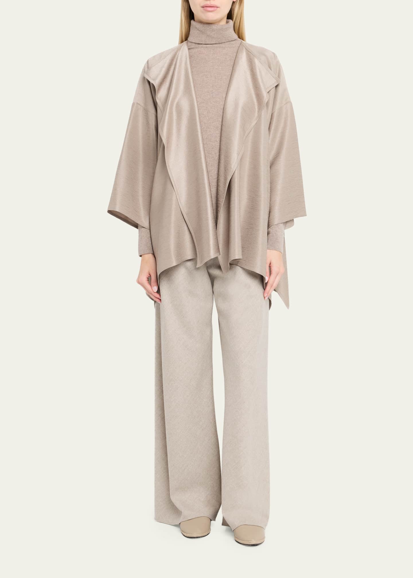 Eskandar Midweight Silk Plissé DPS Jacket Coat - Mid Plus Length ...