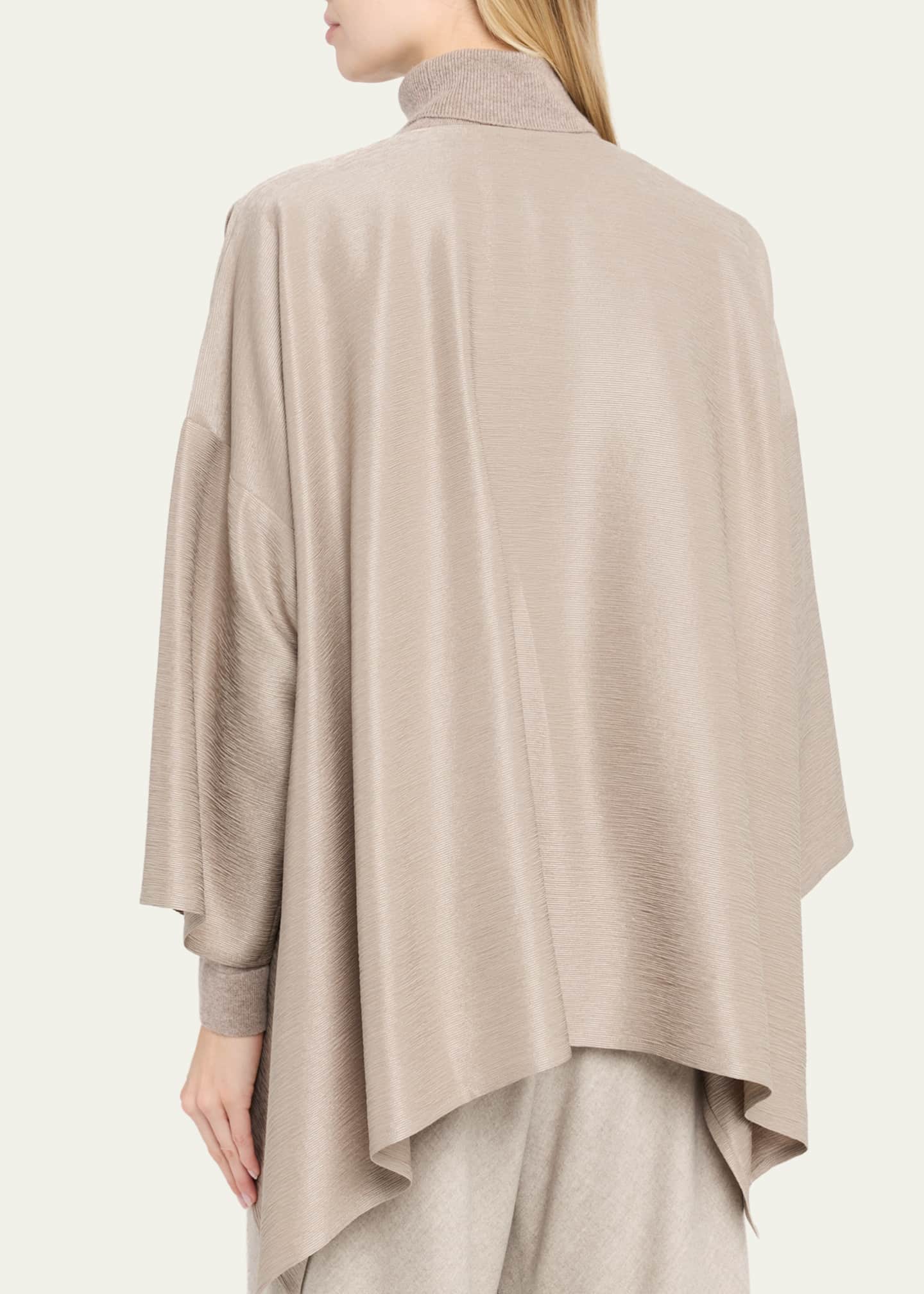 Eskandar Midweight Silk Plissé DPS Jacket Coat - Mid Plus Length ...