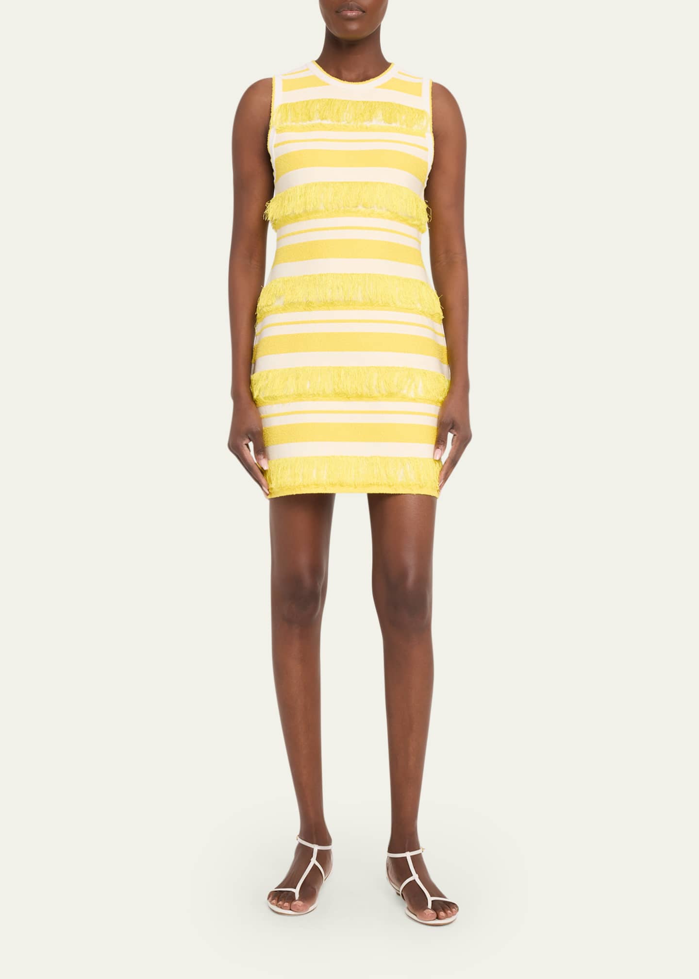 SIMKHAI Elly Knit Fringe Mini Dress - Bergdorf Goodman