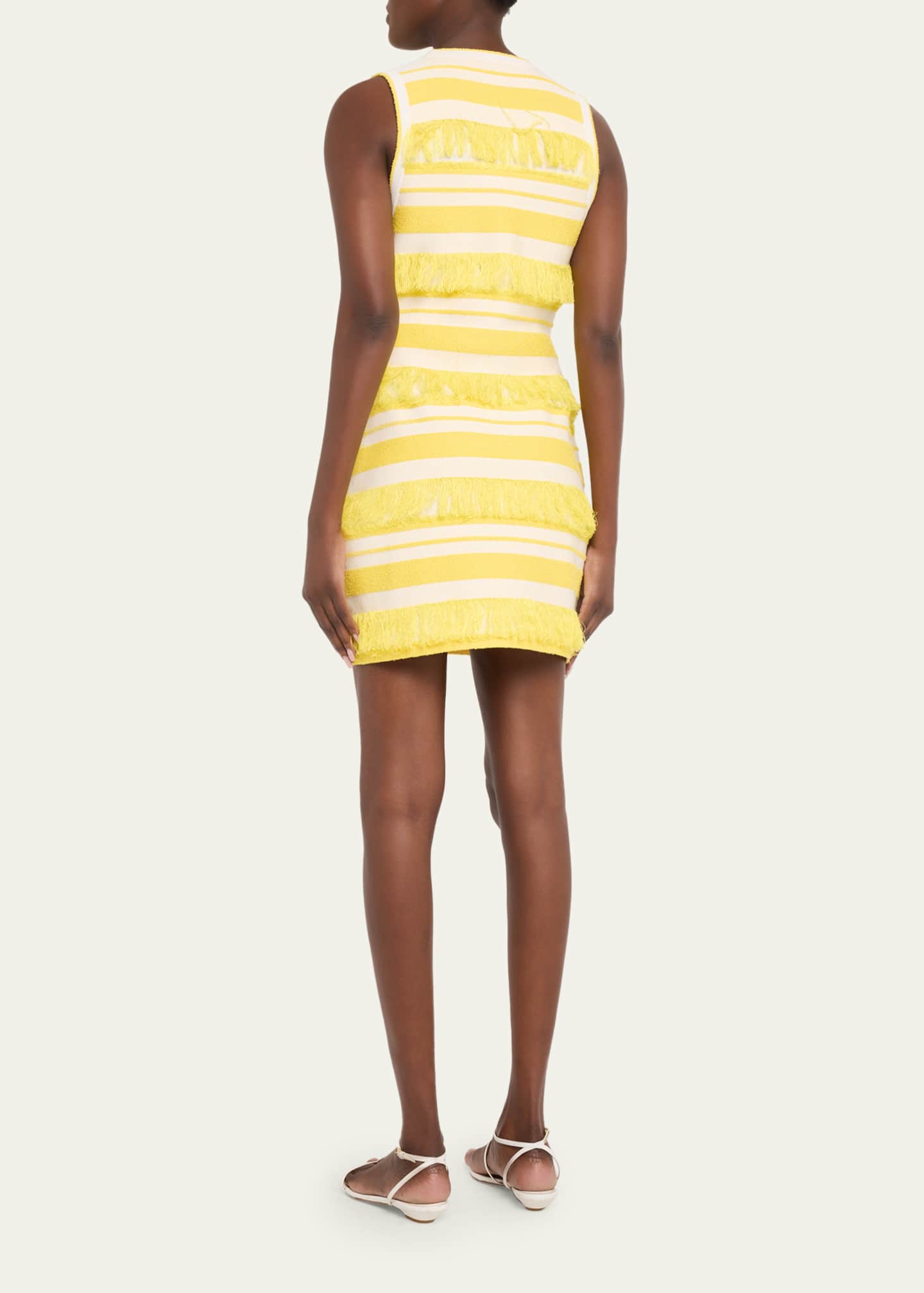 SIMKHAI Elly Knit Fringe Mini Dress - Bergdorf Goodman