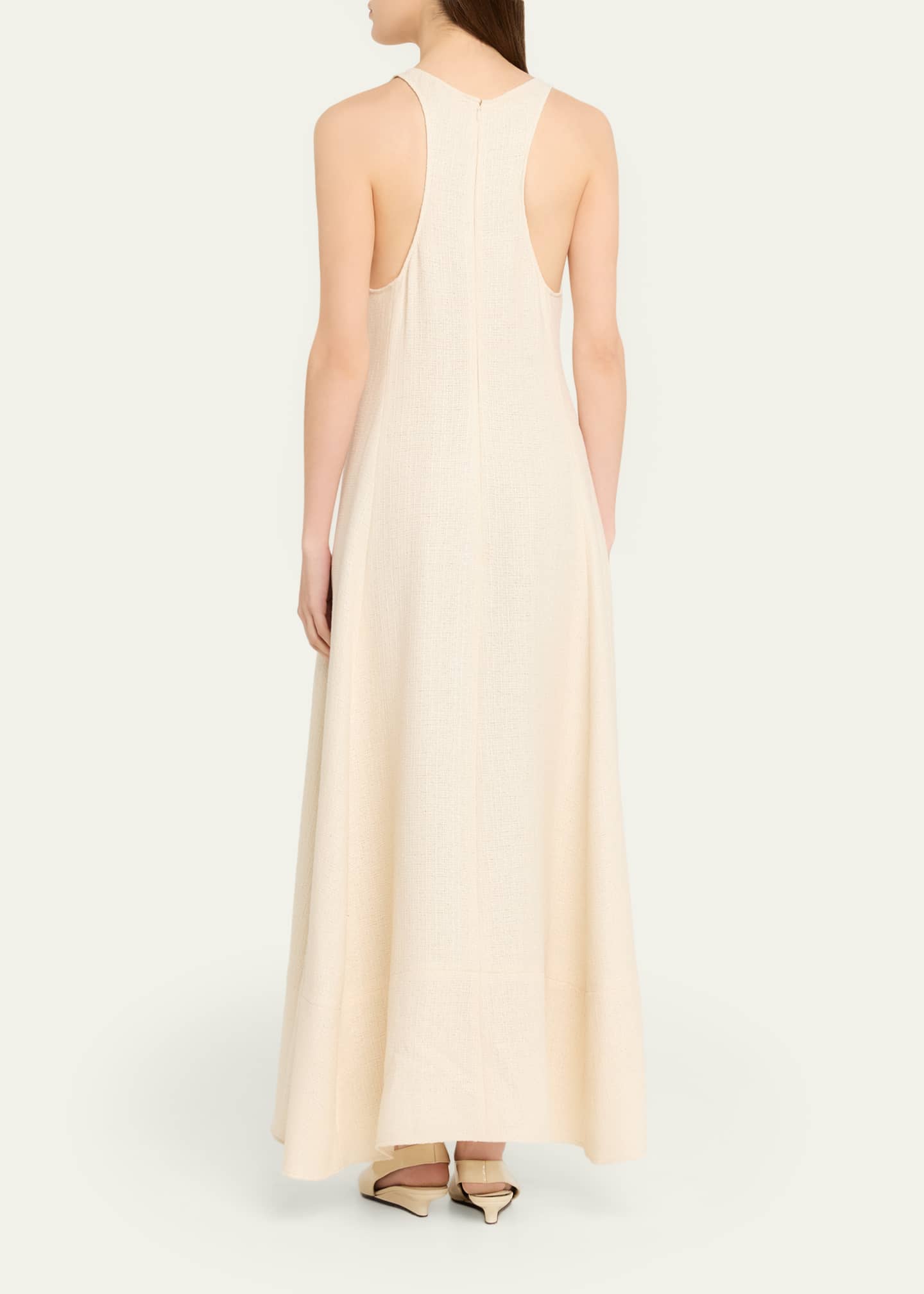 Toteme Scoop-Neck Sable Maxi Dress - Bergdorf Goodman