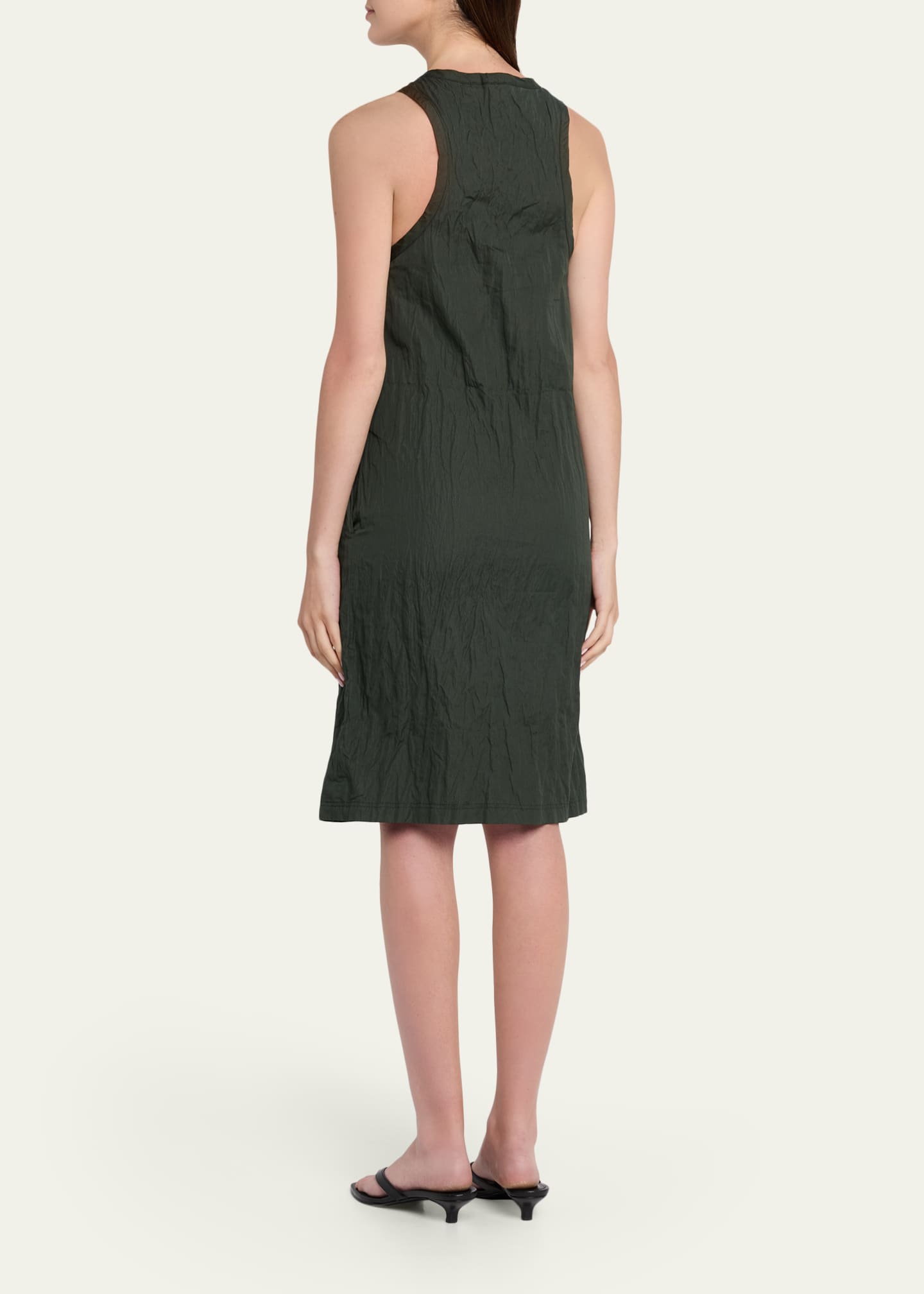 Toteme Crinkled Cotton Sleeveless Tank Dress - Bergdorf Goodman