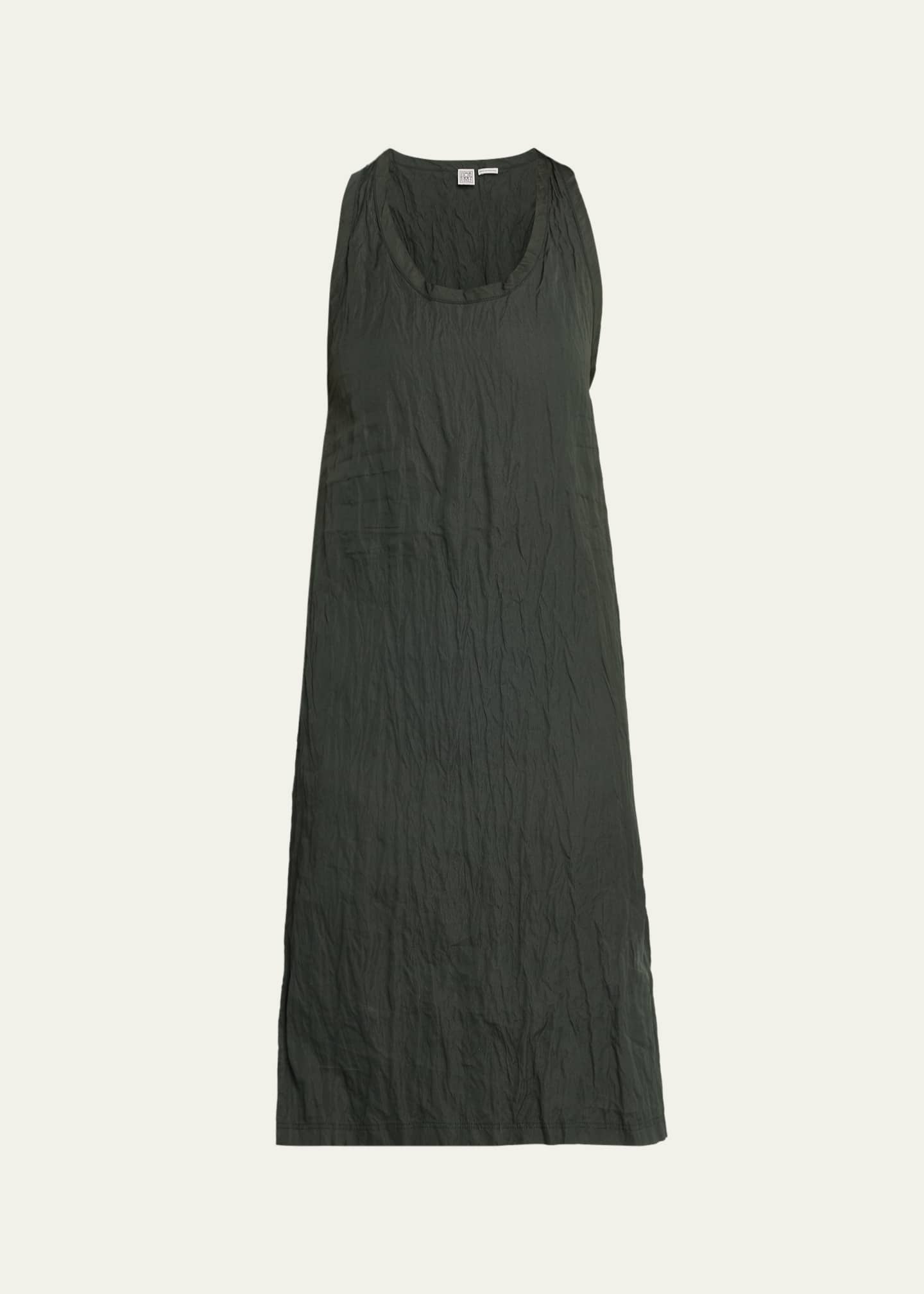 Toteme Crinkled Cotton Sleeveless Tank Dress - Bergdorf Goodman