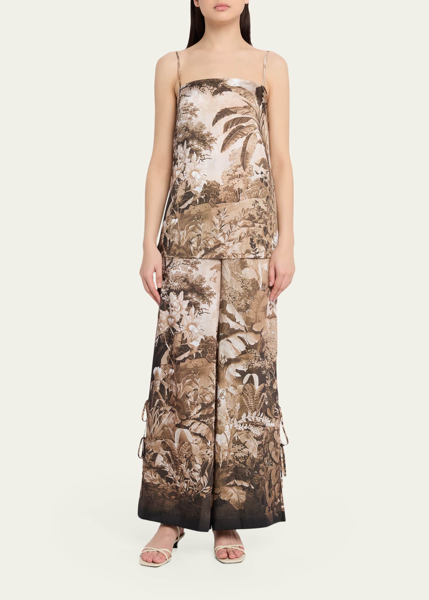 Kobi Halperin Gwen Sleeveless Botanical-Print Blouse - Bergdorf Goodman