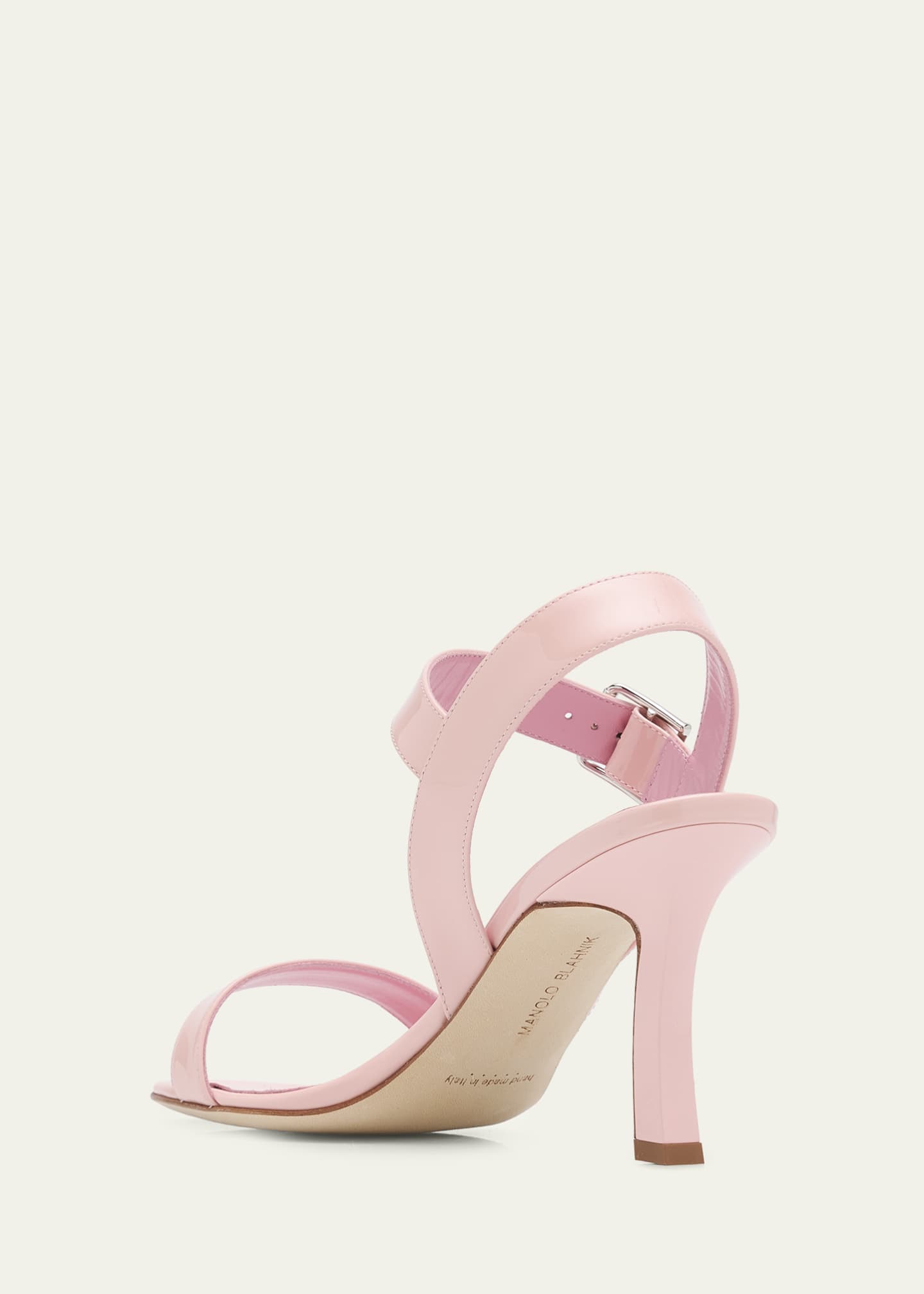 Manolo Blahnik 90mm Sakapla Patent Leather Sandals - Bergdorf Goodman