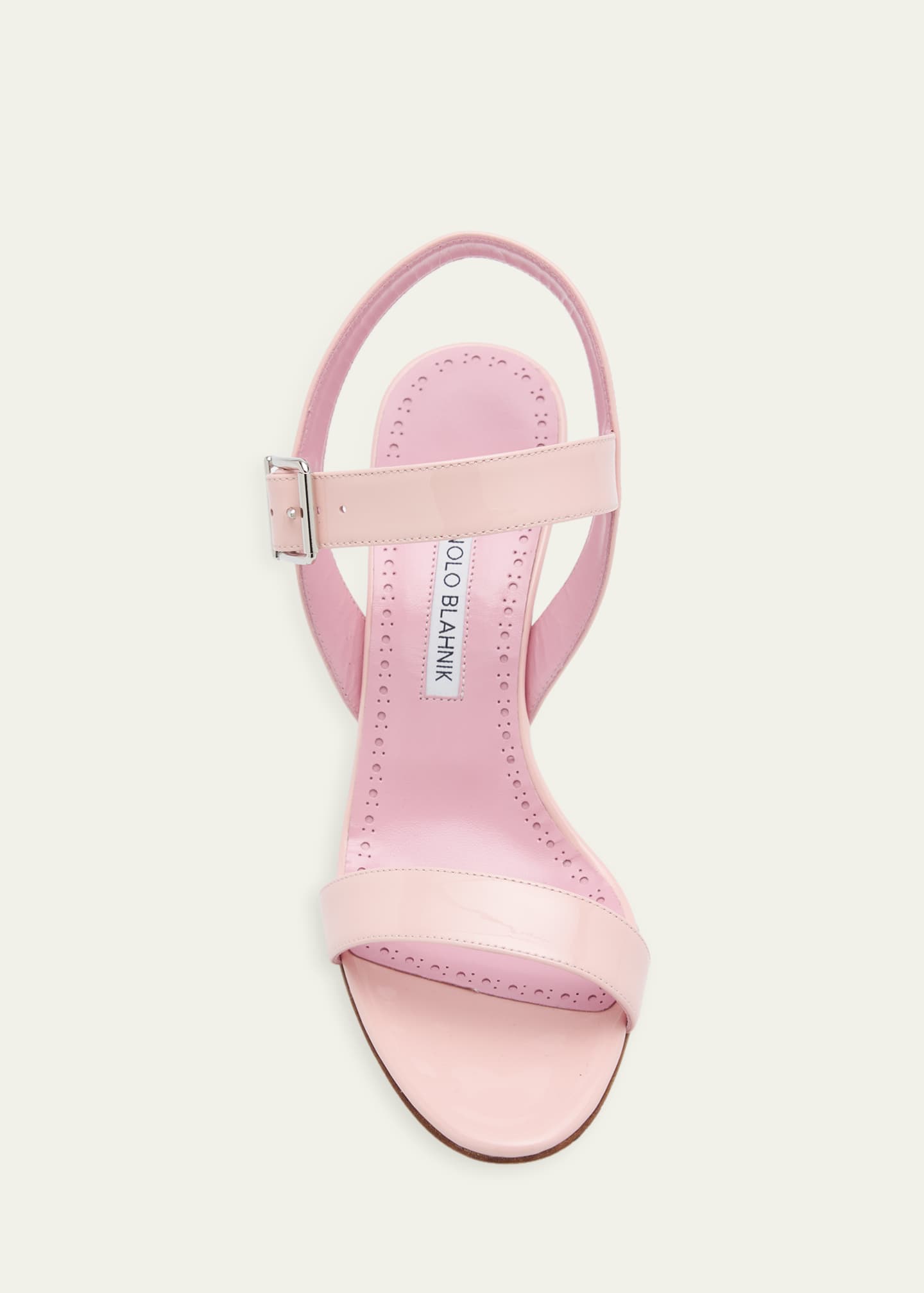 Manolo Blahnik 90mm Sakapla Patent Leather Sandals - Bergdorf Goodman