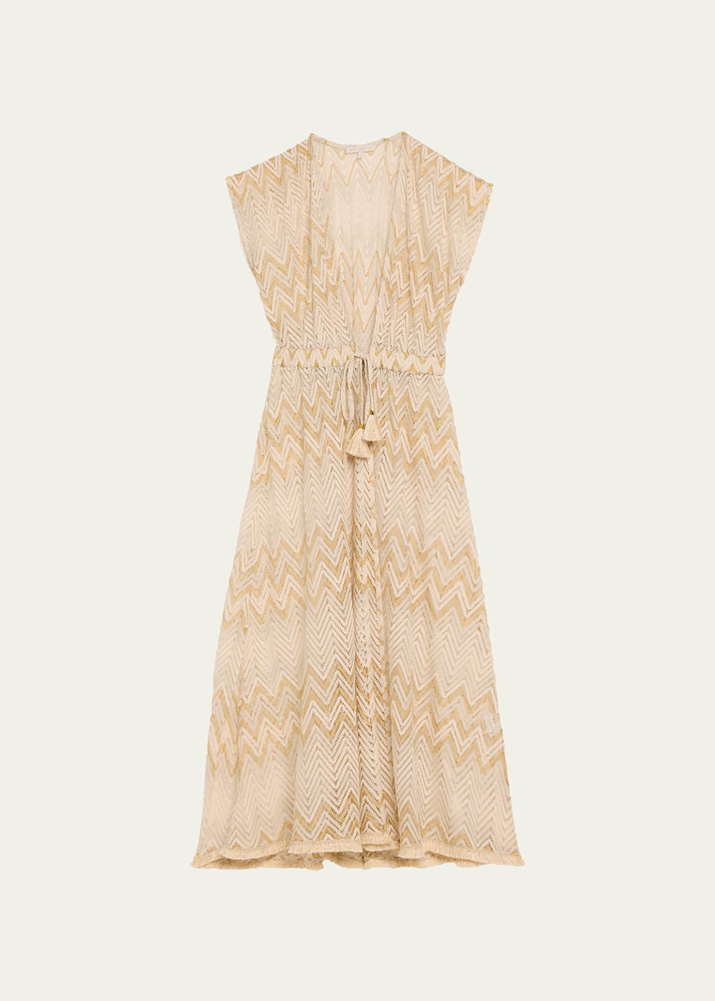Ramy Brook Chevron Katherine Caftan Coverup - Bergdorf Goodman