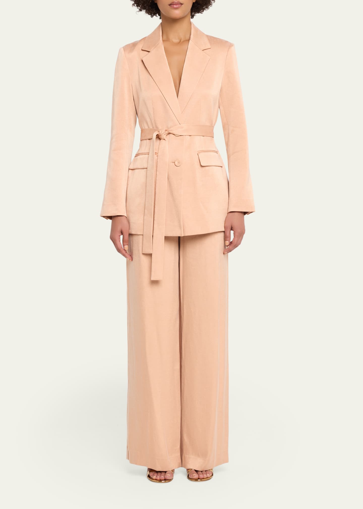 Kobi Halperin Mason Wide-Leg Drawstring Pants - Bergdorf Goodman
