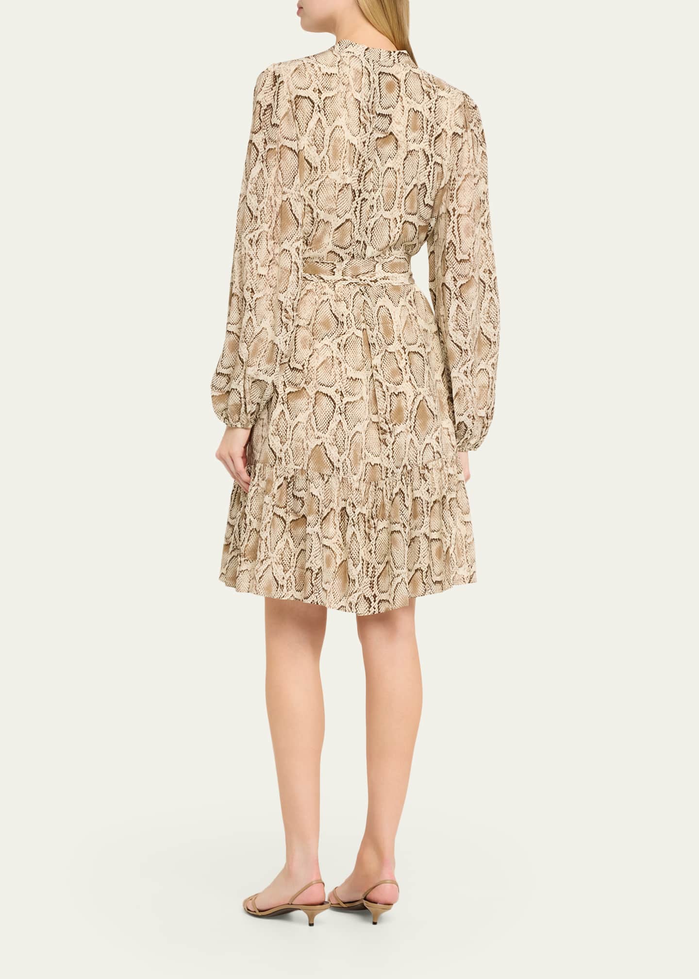 Kobi Halperin Samara Snakeskin-Print Viscose Dress - Bergdorf Goodman