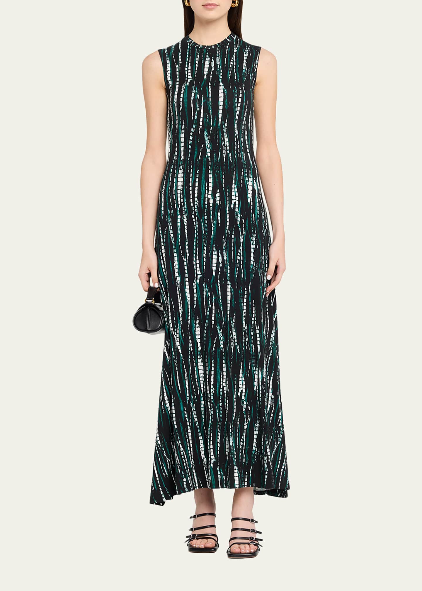Proenza Schouler White Label Jordyn Sleeveless Abstract-Print Jersey ...