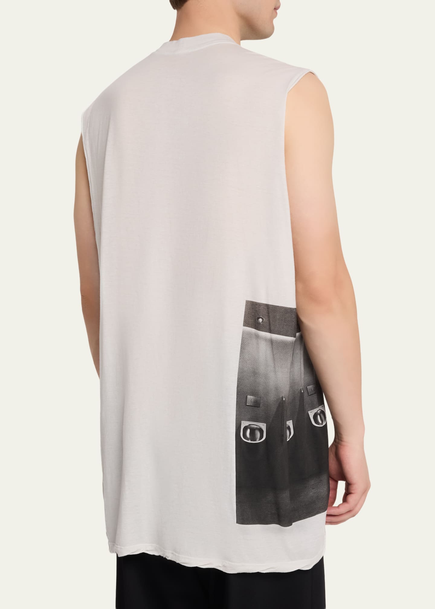 Rick Owens Men's Urinal-Print Sleeveless Tank Top - Bergdorf Goodman