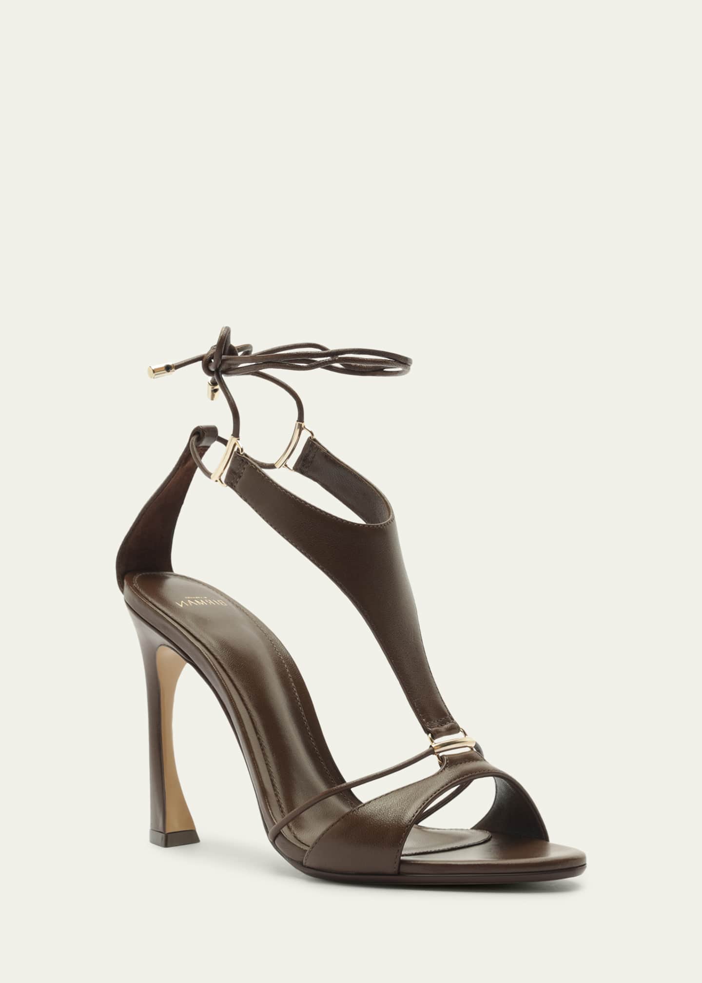 Alexandre Birman 100mm Mimi Leather Ankle-Tie Sandals - Bergdorf Goodman