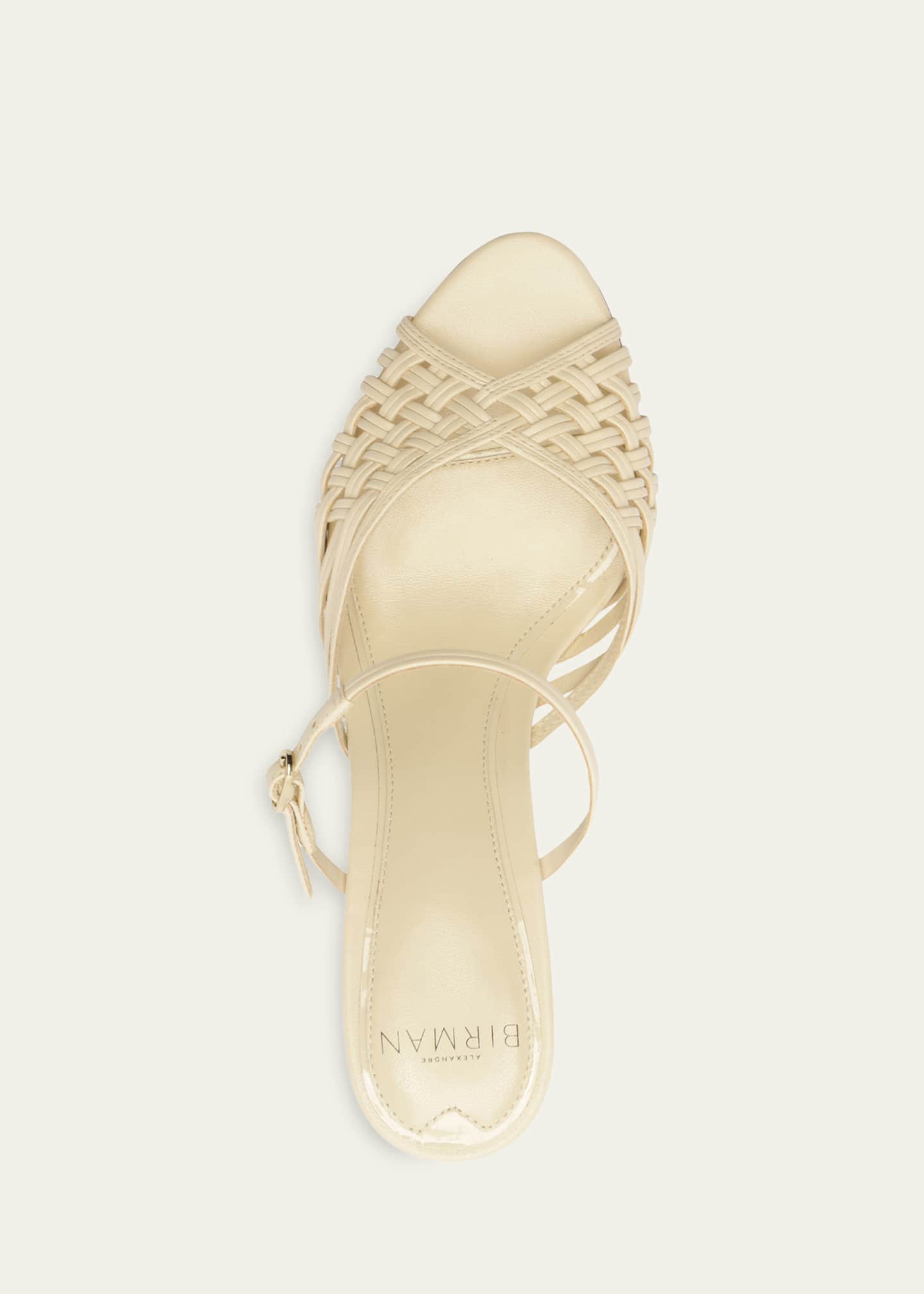 Alexandre Birman 75mm Lilian Leather Wedge Mules - Bergdorf Goodman