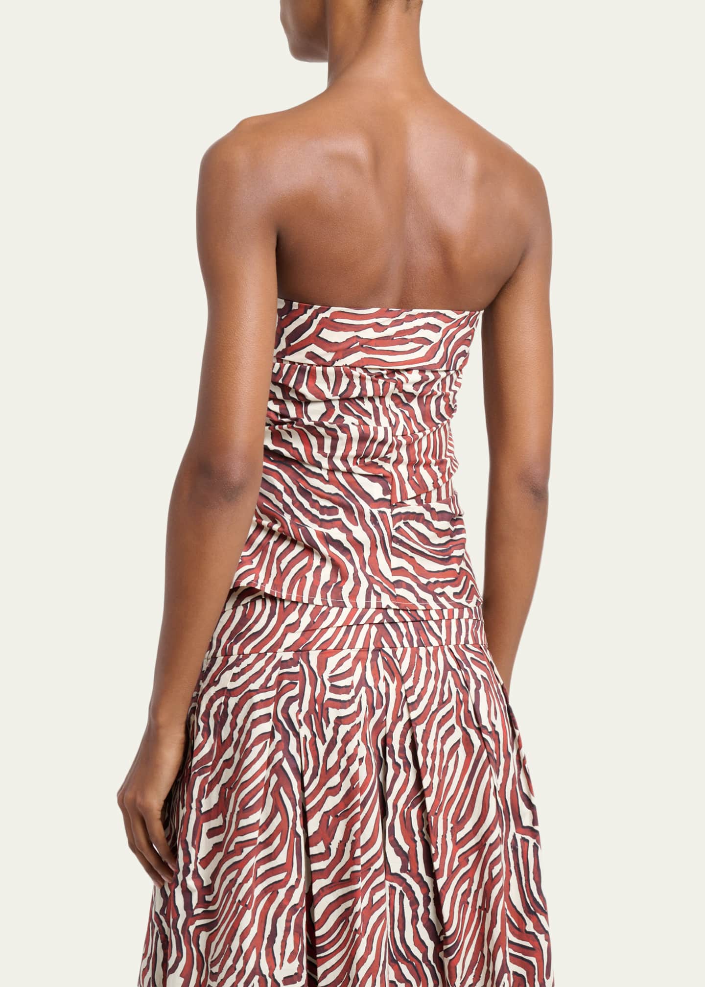 Proenza Schouler White Label Maisy Strapless Ruched Top in Poplin ...
