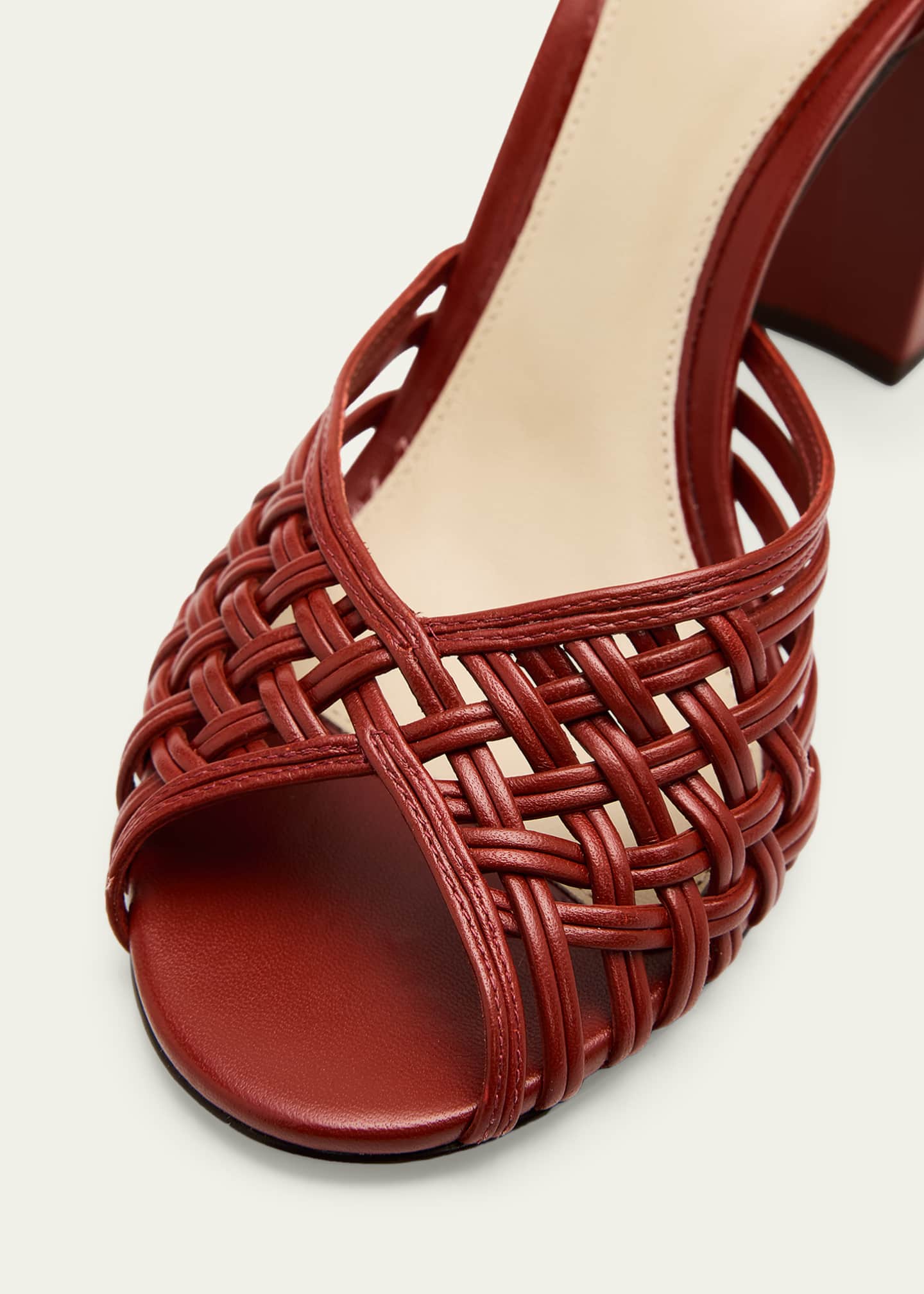 Alexandre Birman 90mm Lilian Woven Leather Sandals - Bergdorf Goodman